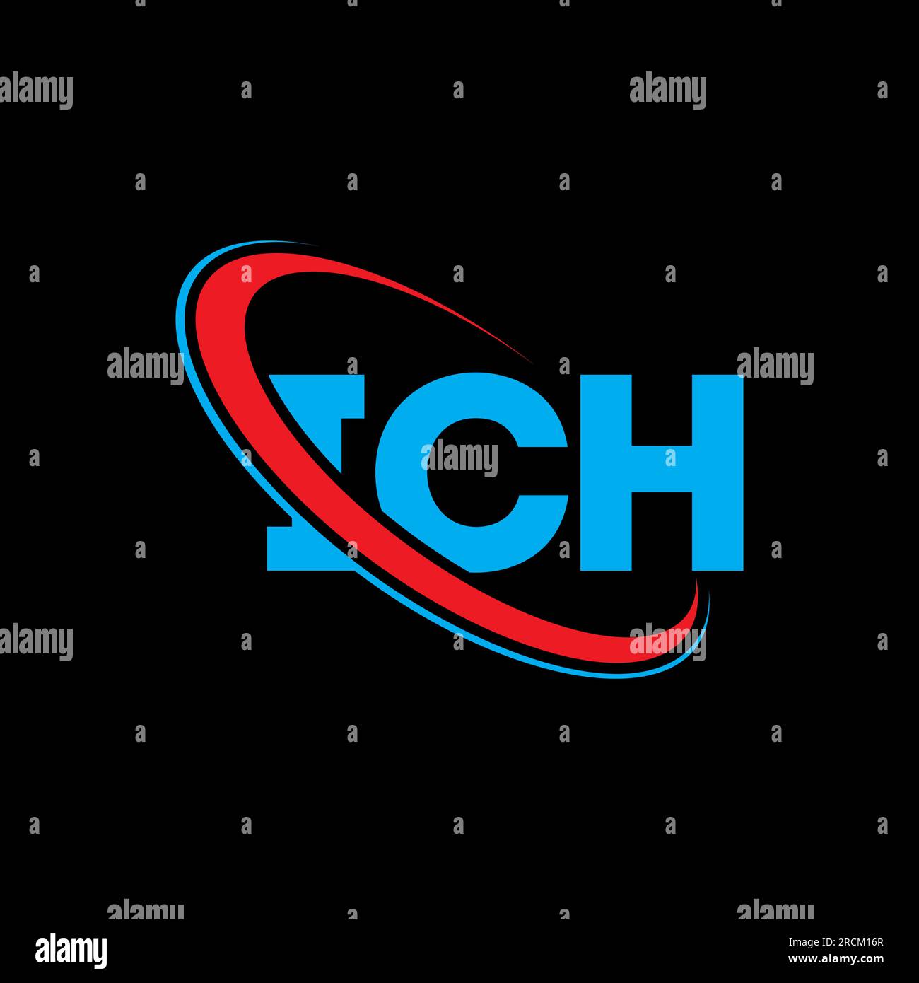 Ich logo design Stock Vector Images - Alamy
