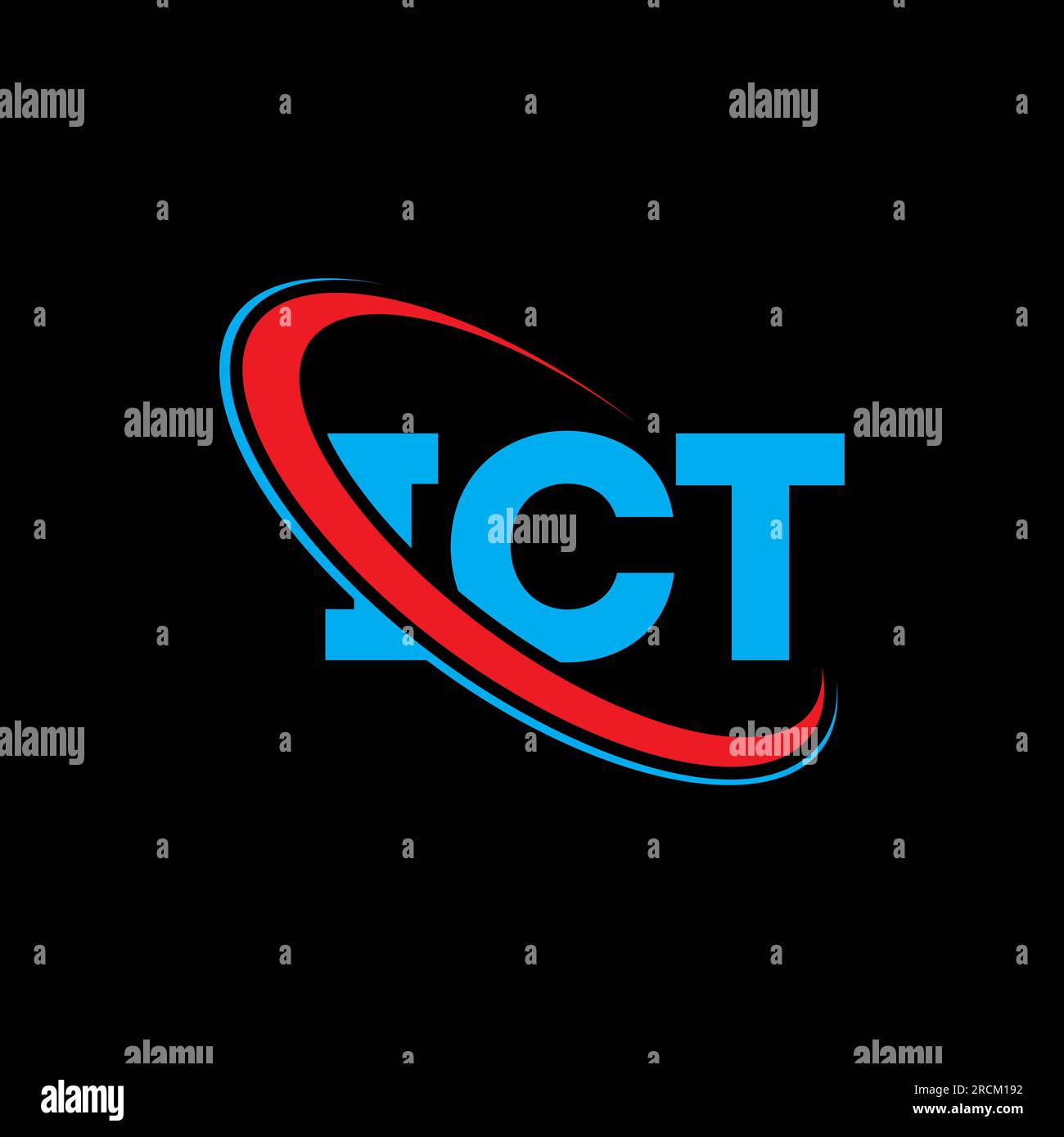 ICT logo. ICT letter. ICT letter logo design. Initials ICT logo linked ...