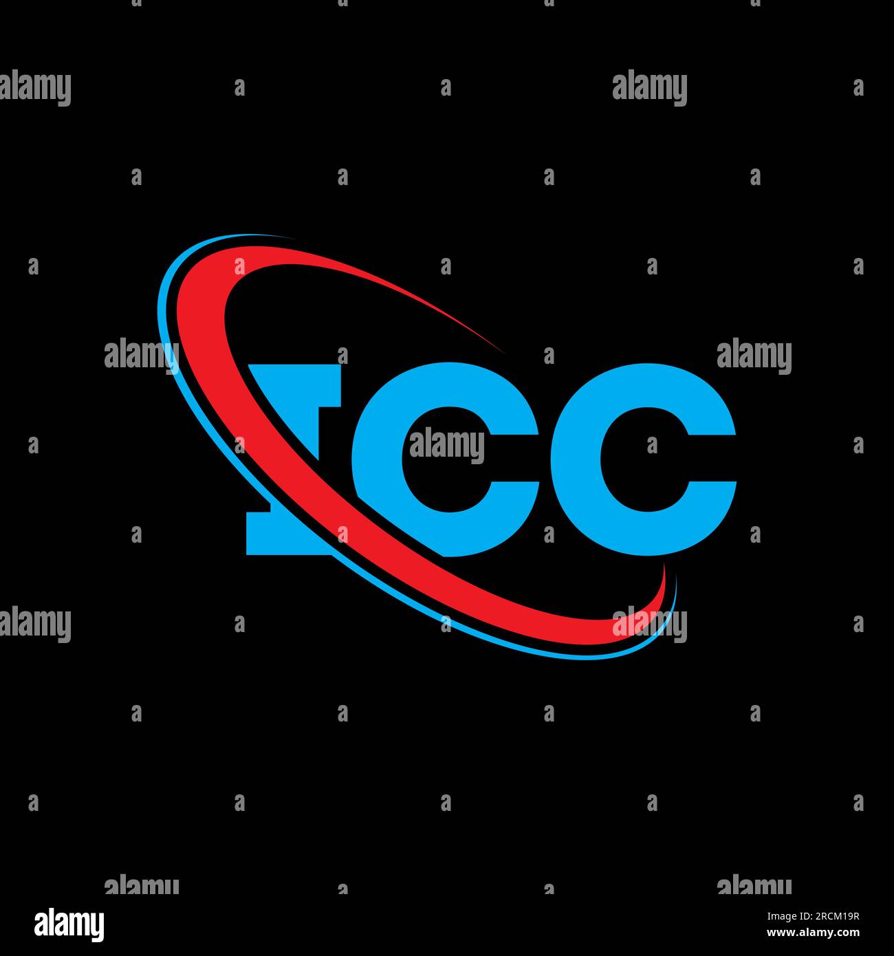 ICC logo. ICC letter. ICC letter logo design. Initials ICC logo linked with circle and uppercase ...
