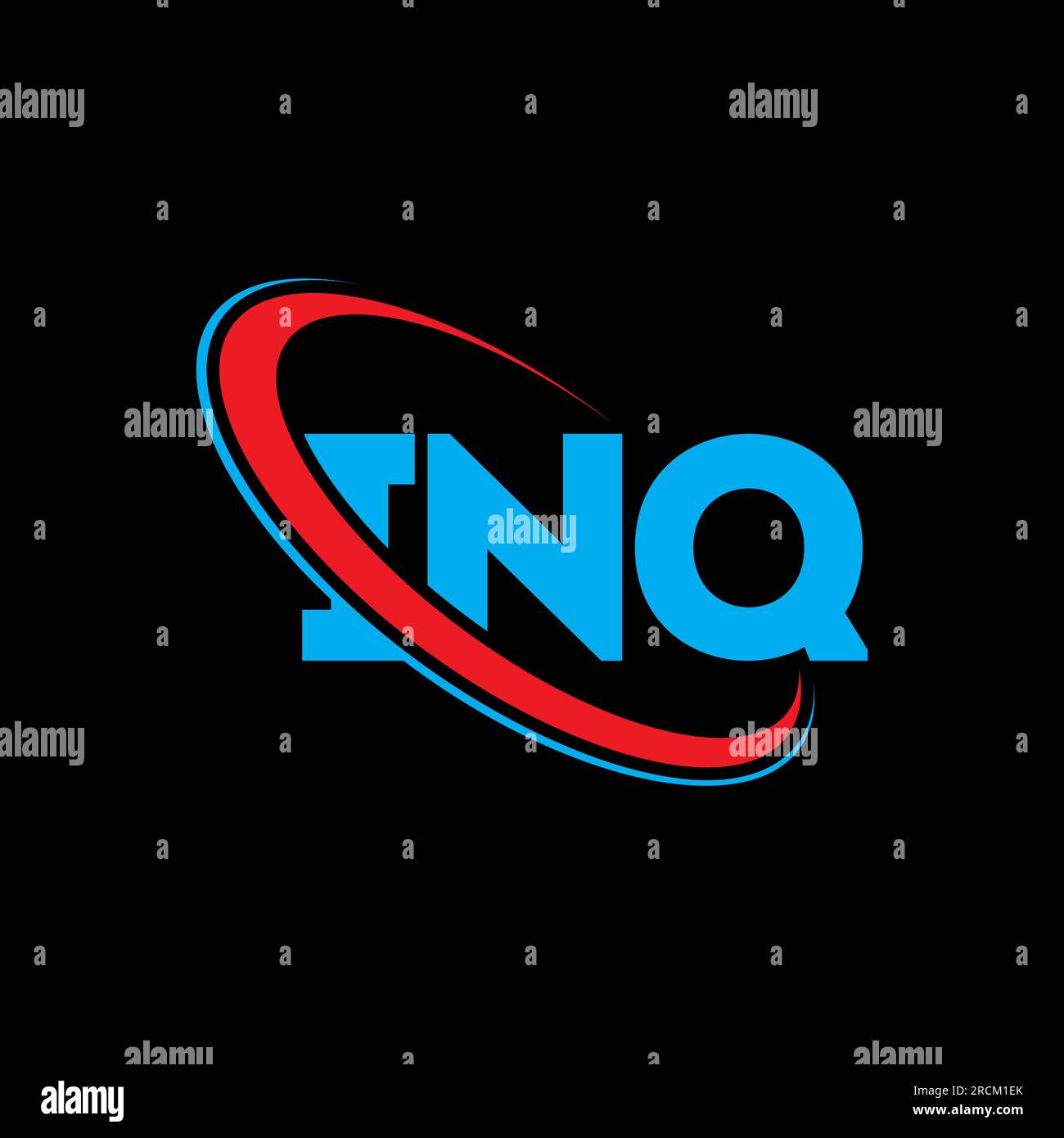 INQ logo. INQ letter. INQ letter logo design. Initials INQ logo linked ...