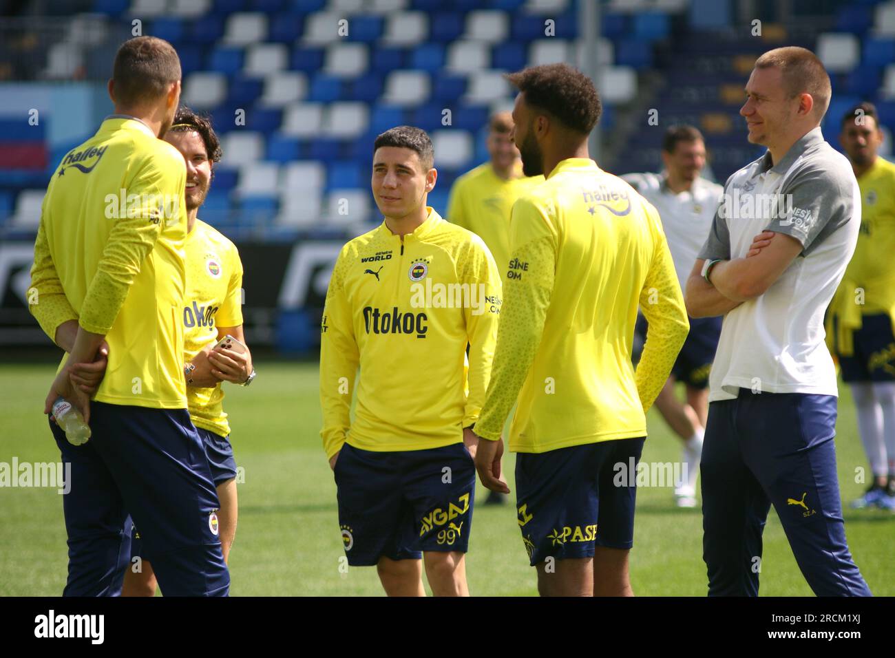 Emre Mor (99) of Fenerbahce in action during the Pari Premier Cup ...