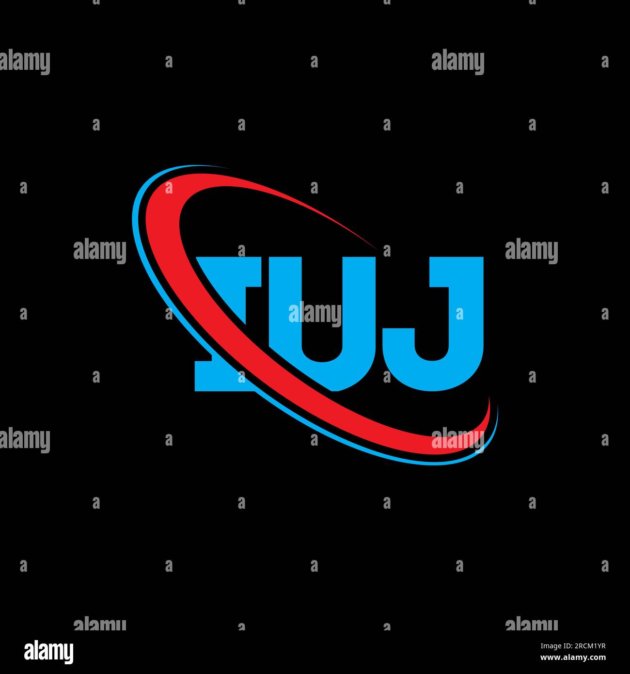 IUJ logo. IUJ letter. IUJ letter logo design. Initials IUJ logo linked ...