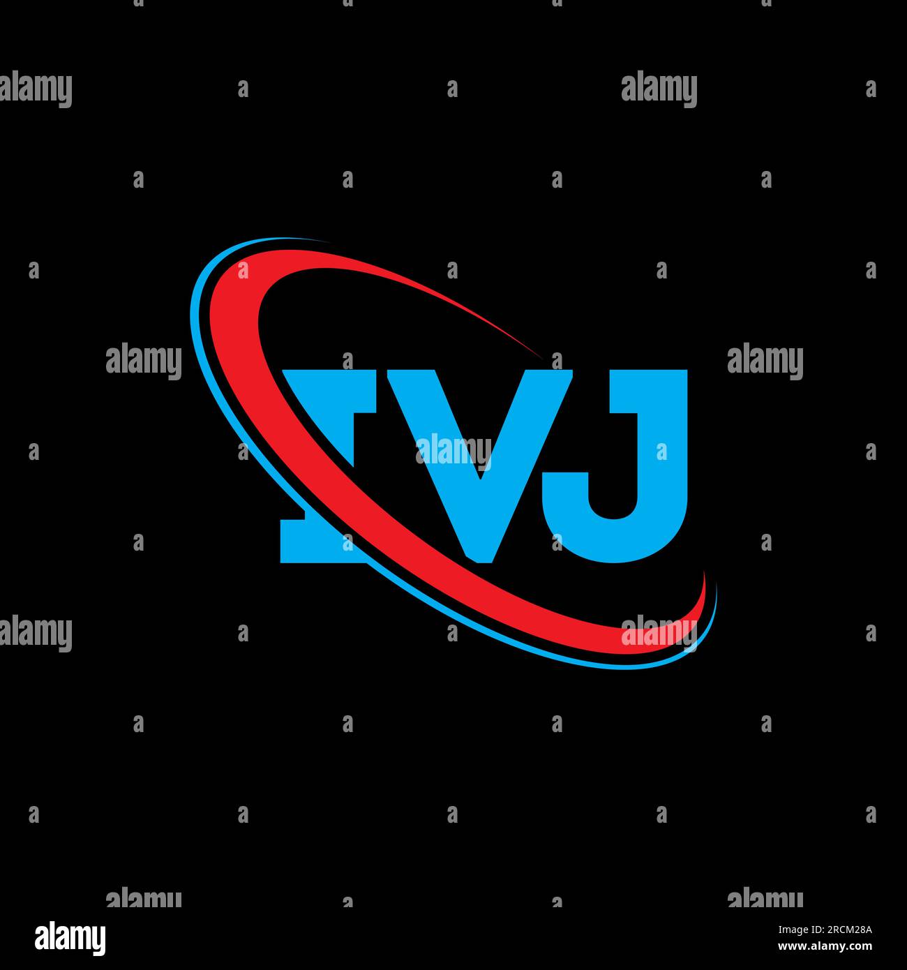 IVJ logo. IVJ letter. IVJ letter logo design. Initials IVJ logo linked ...