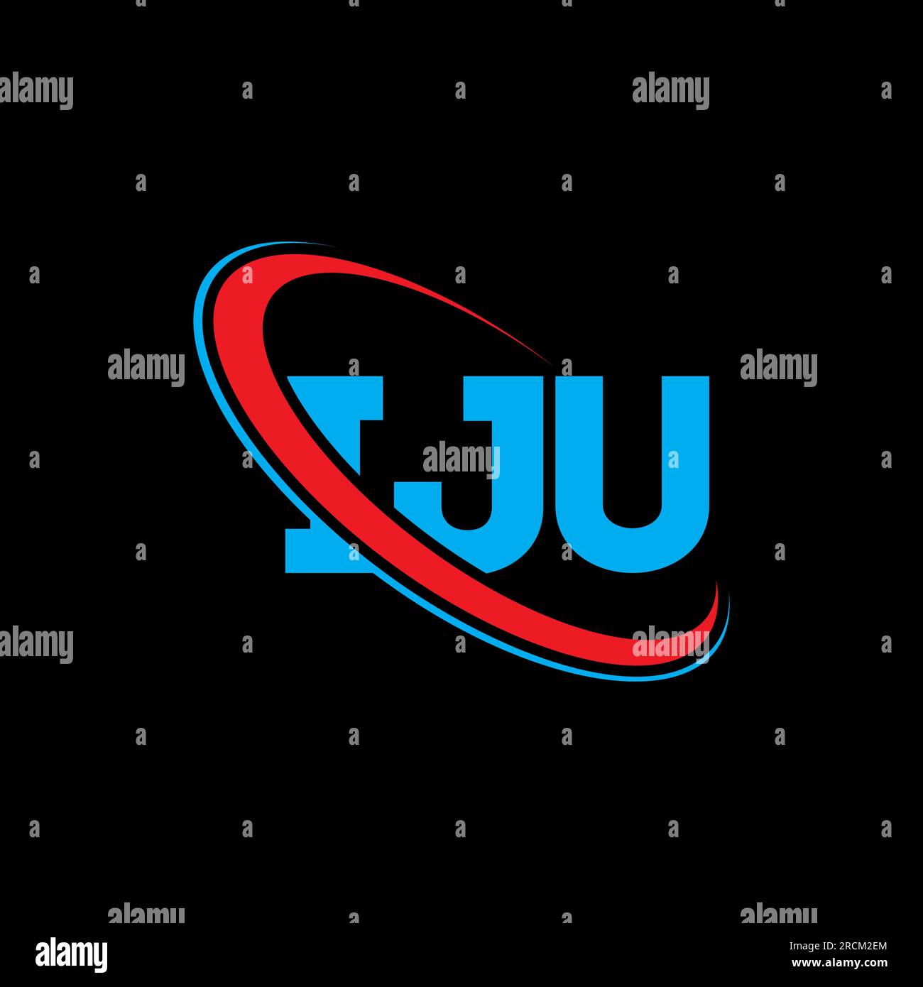 IJU logo. IJU letter. IJU letter logo design. Initials IJU logo linked ...