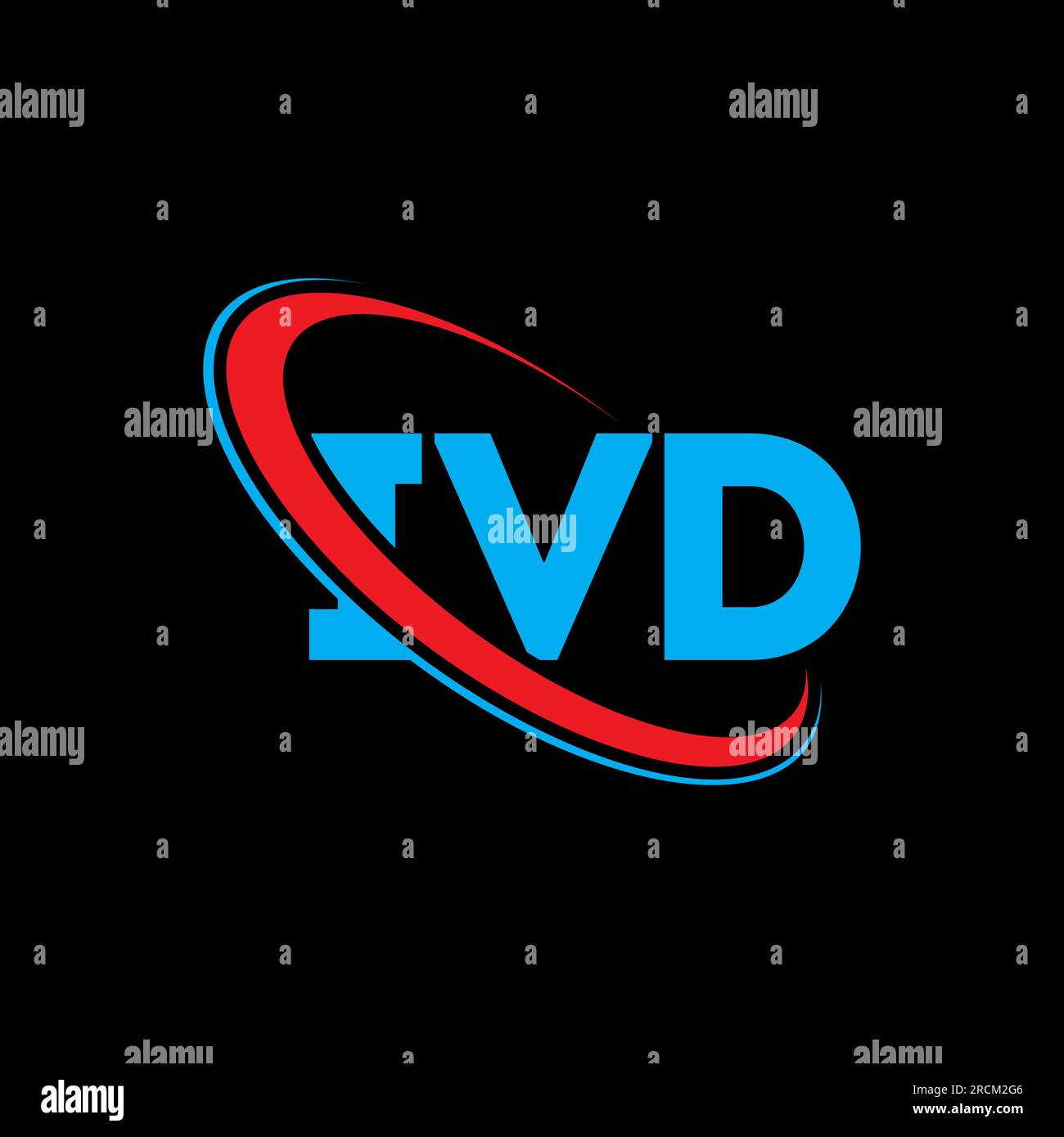 IVD logo. IVD letter. IVD letter logo design. Initials IVD logo linked with circle and uppercase ...