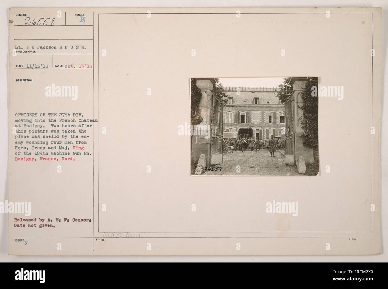 104th machine gun bn hi-res stock photography and images - Alamy