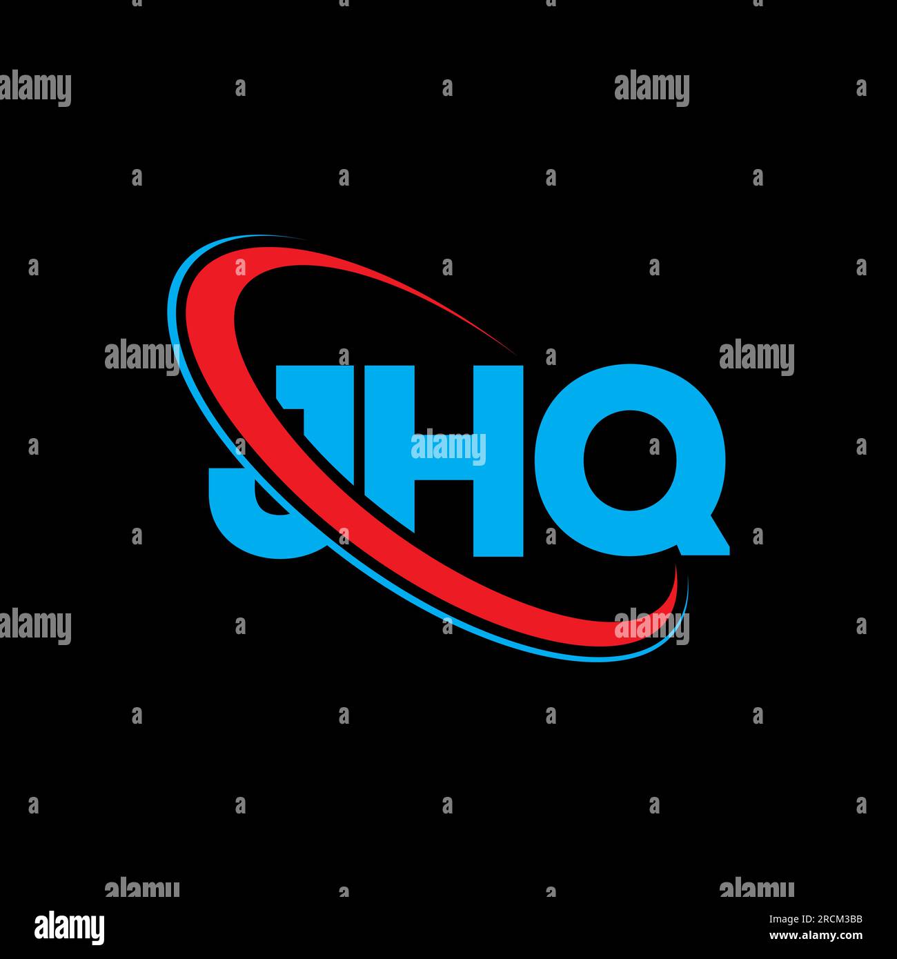JHQ logo. JHQ letter. JHQ letter logo design. Initials JHQ logo linked ...