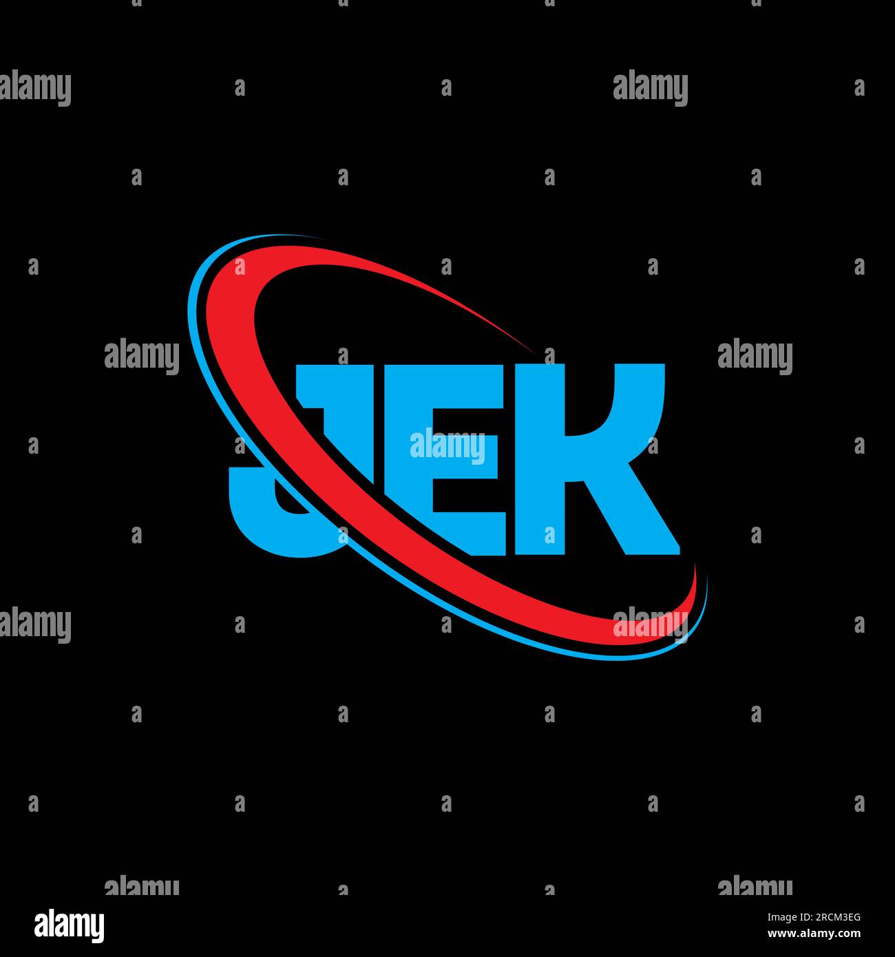 JEK logo. JEK letter. JEK letter logo design. Initials JEK logo linked with circle and uppercase ...