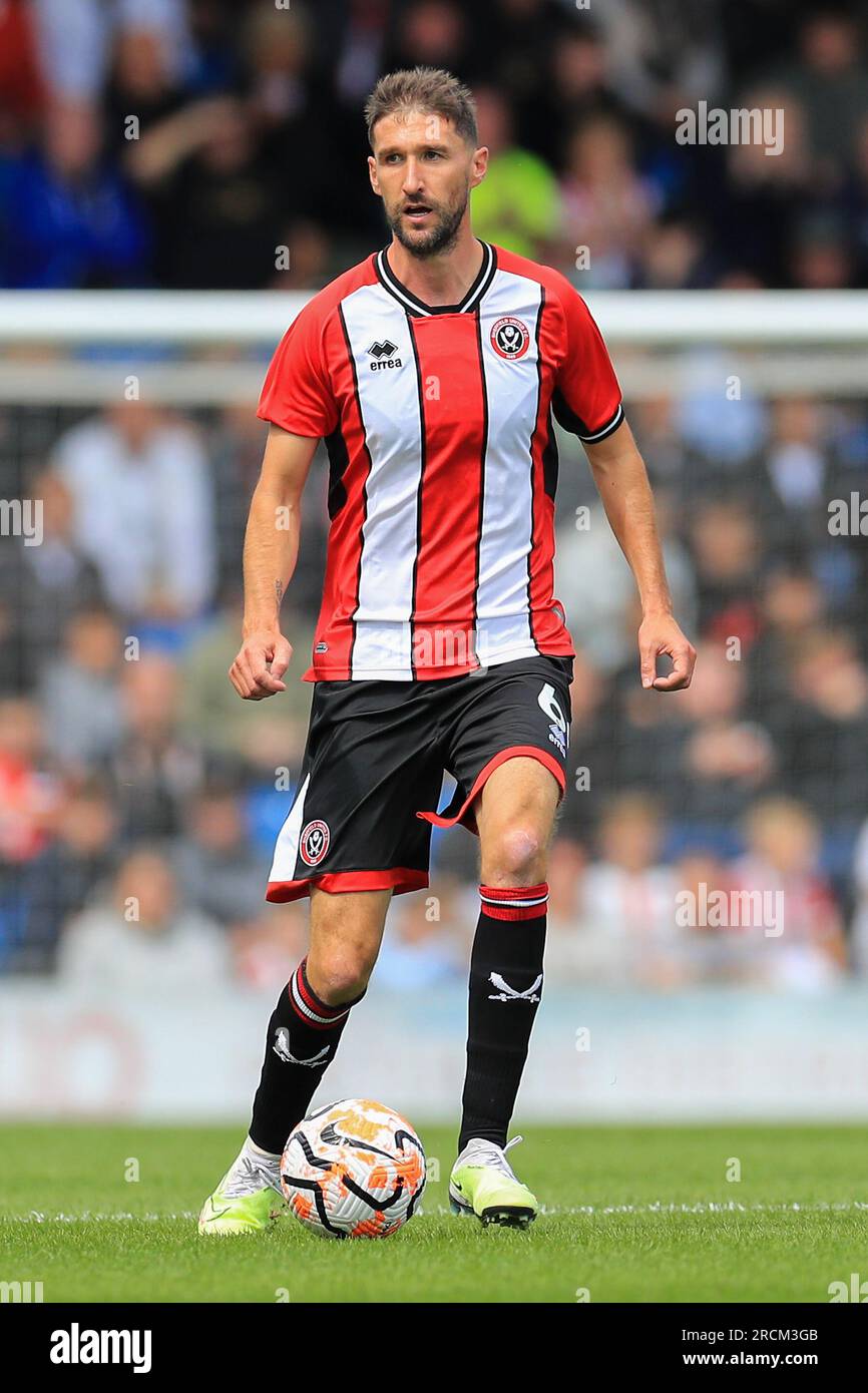 Chesterfield, UK. 15th July, 2023. Sheffield United midfielder Chris ...