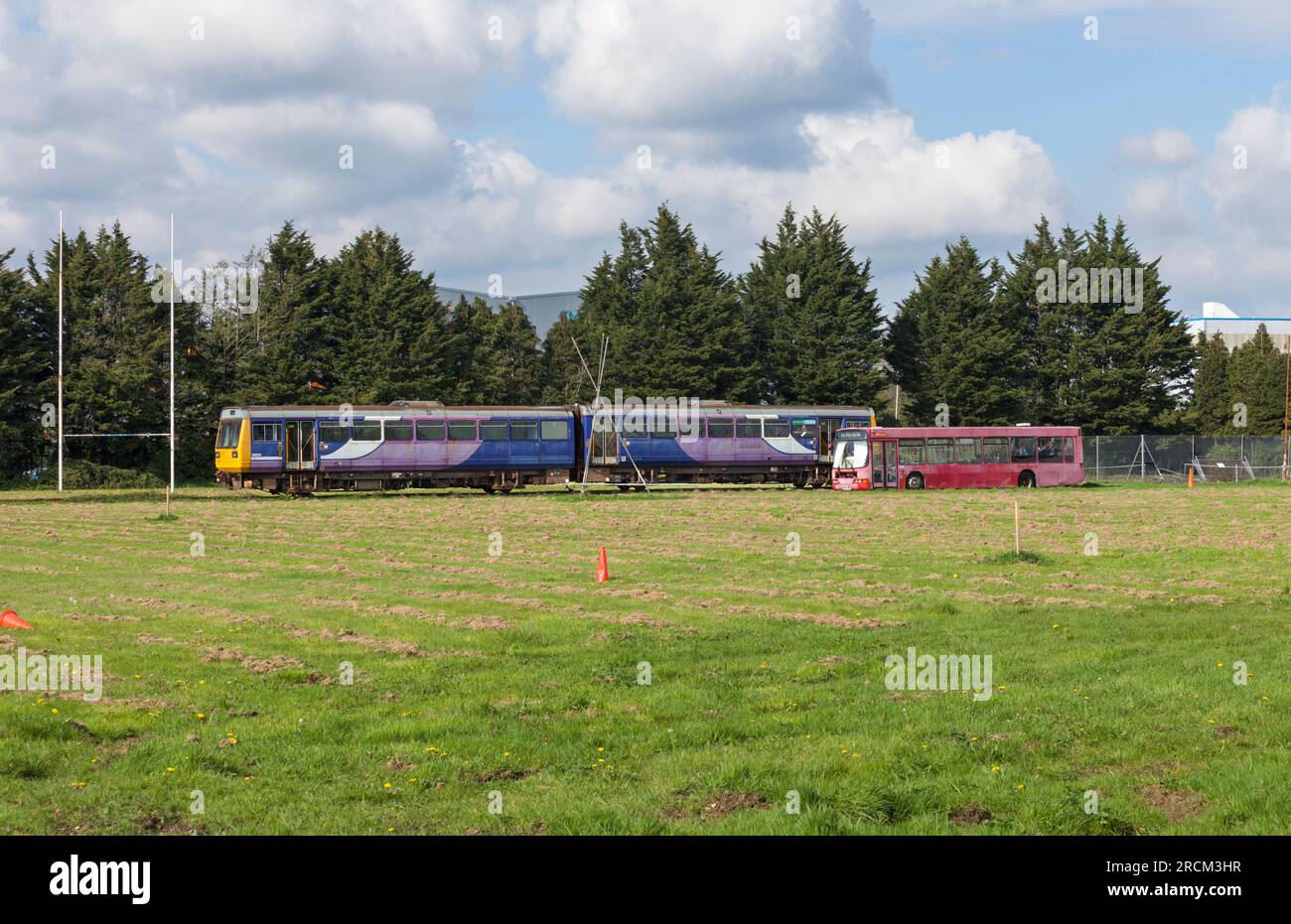 Former Northern Rail pacer train 142033 being used as a training aid a ...