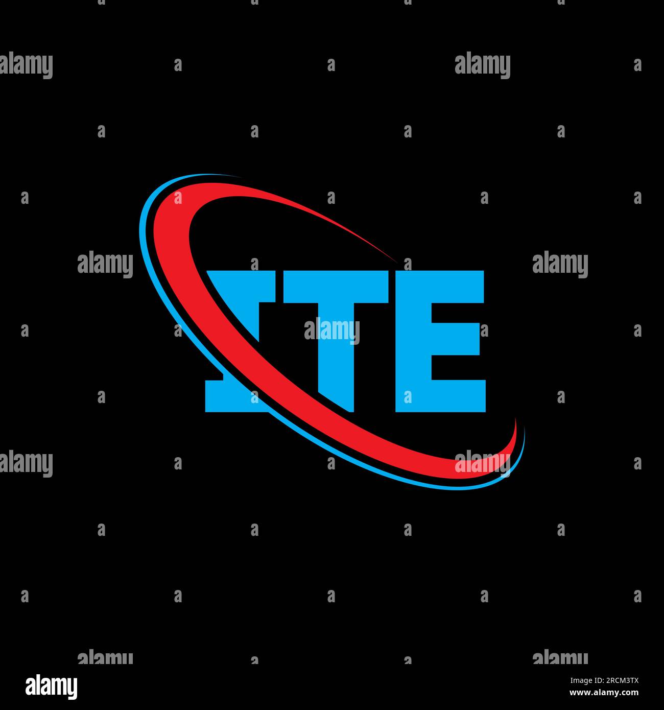 ITE logo. ITE letter. ITE letter logo design. Initials ITE logo linked with circle and uppercase ...