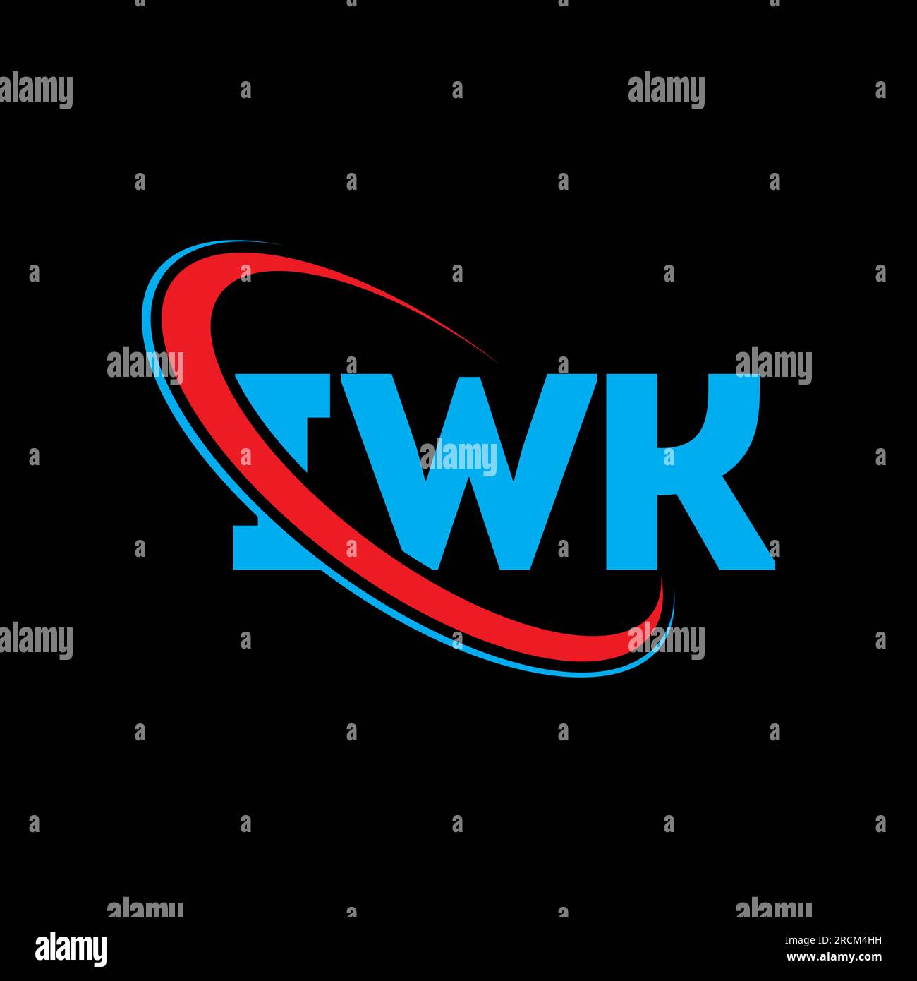 IWK logo. IWK letter. IWK letter logo design. Initials IWK logo linked ...