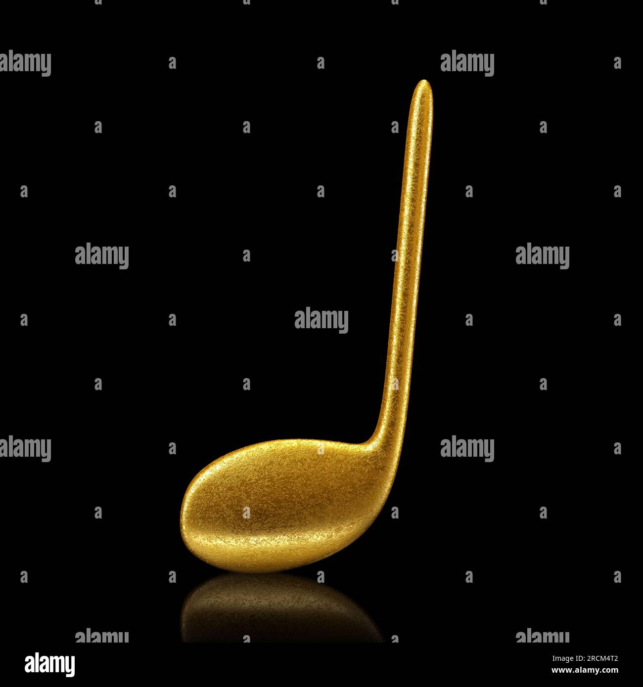 3d golden quarter note hi-res stock photography and images - Alamy