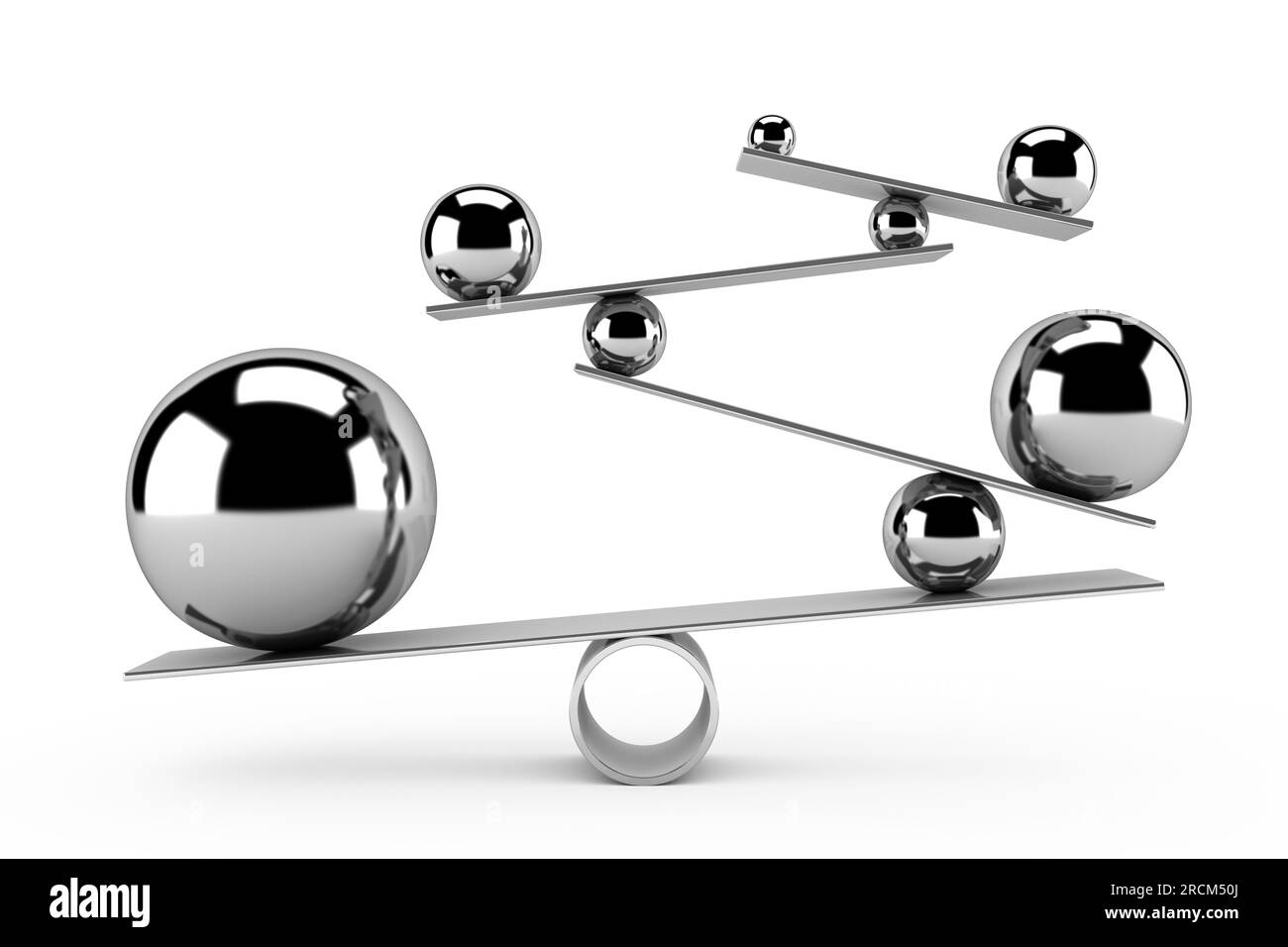 Balance concept - 3d render Stock Photo - Alamy