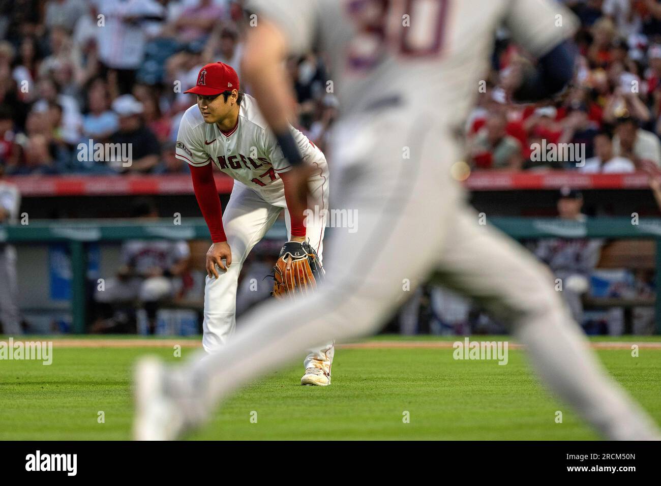 Anaheim, California, USA. 14th July, 2023. Los Angeles Angels pitcher ...