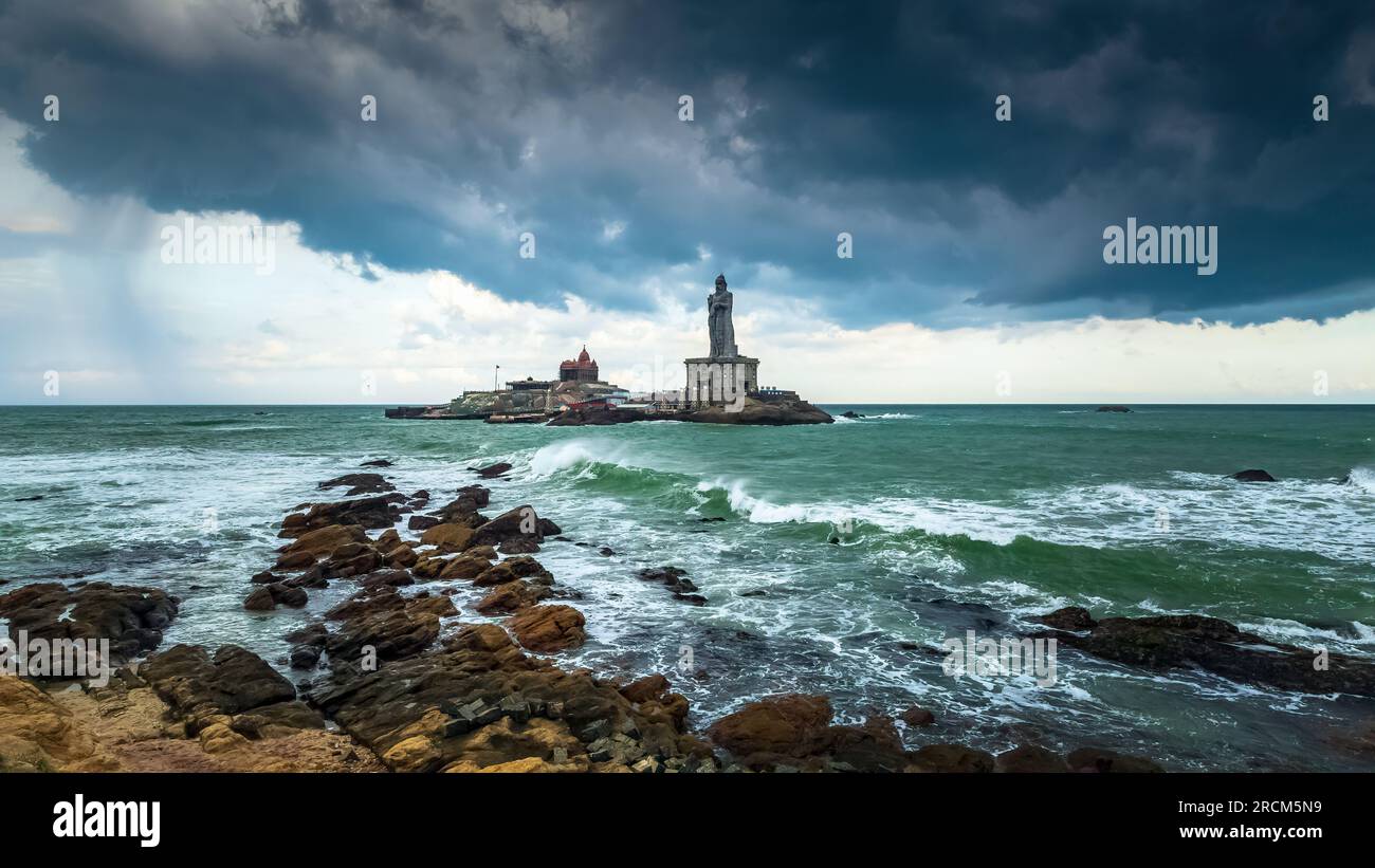 Kanyakumari beach Tamilnadu, South India, is a scenic destination that ...