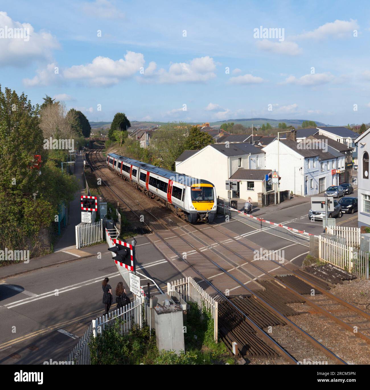 Transport For Wales class 170 Turbostar train 170206 crossing the ...