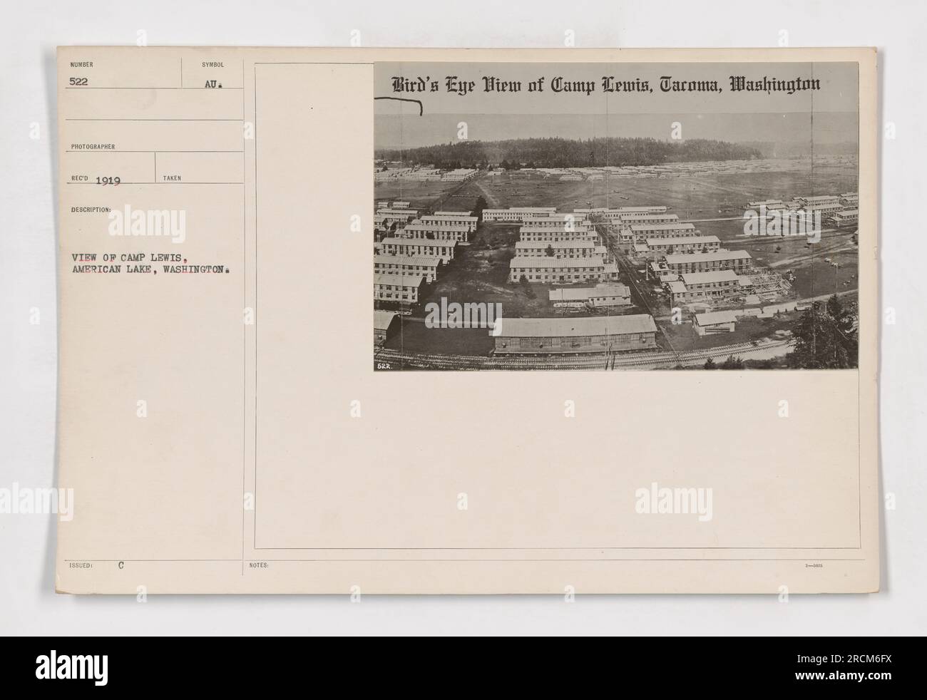 "Base hospital at Camp Lewis, American Lake, Washington. The photo ...