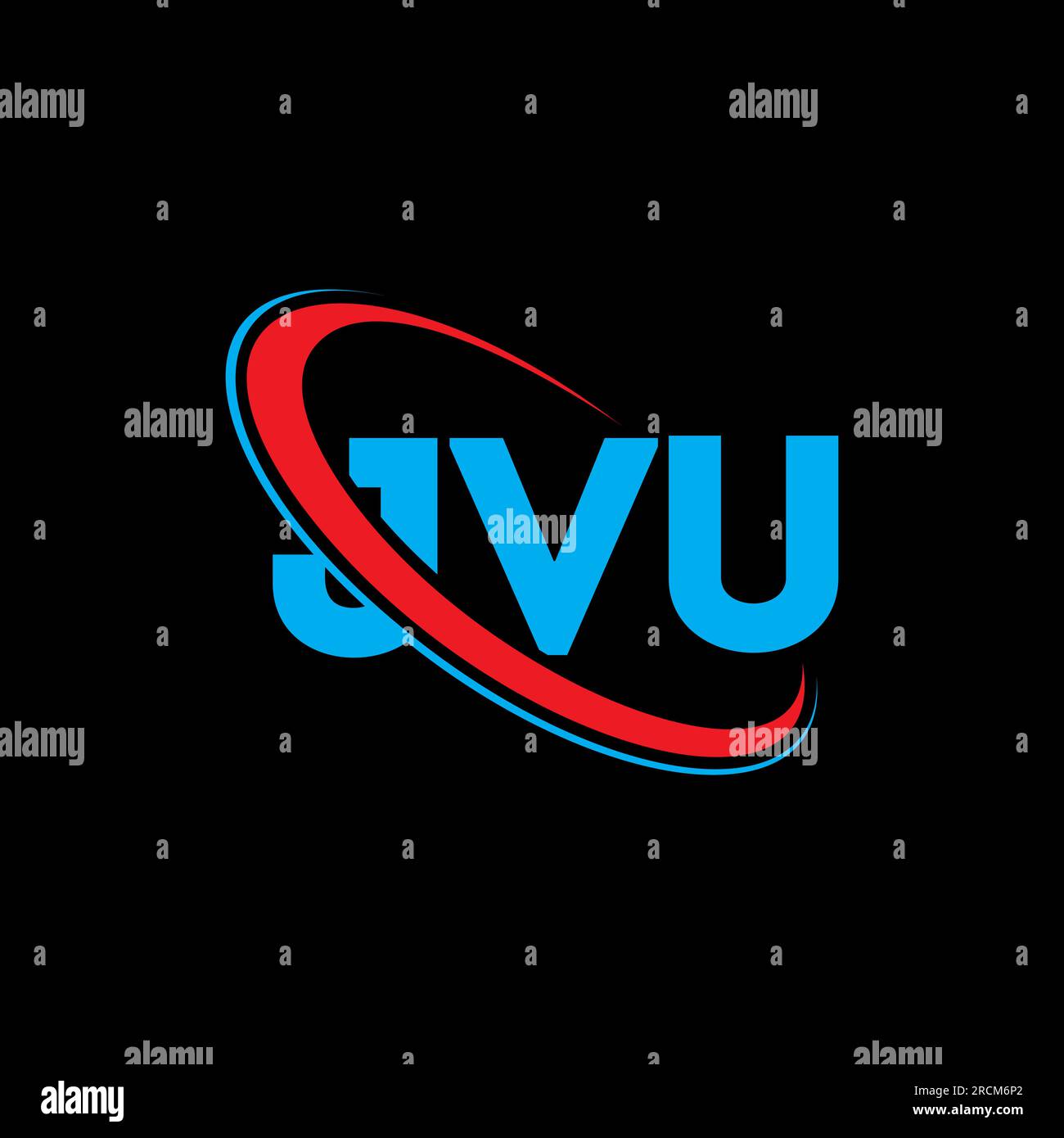 JVU logo. JVU letter. JVU letter logo design. Initials JVU logo linked ...