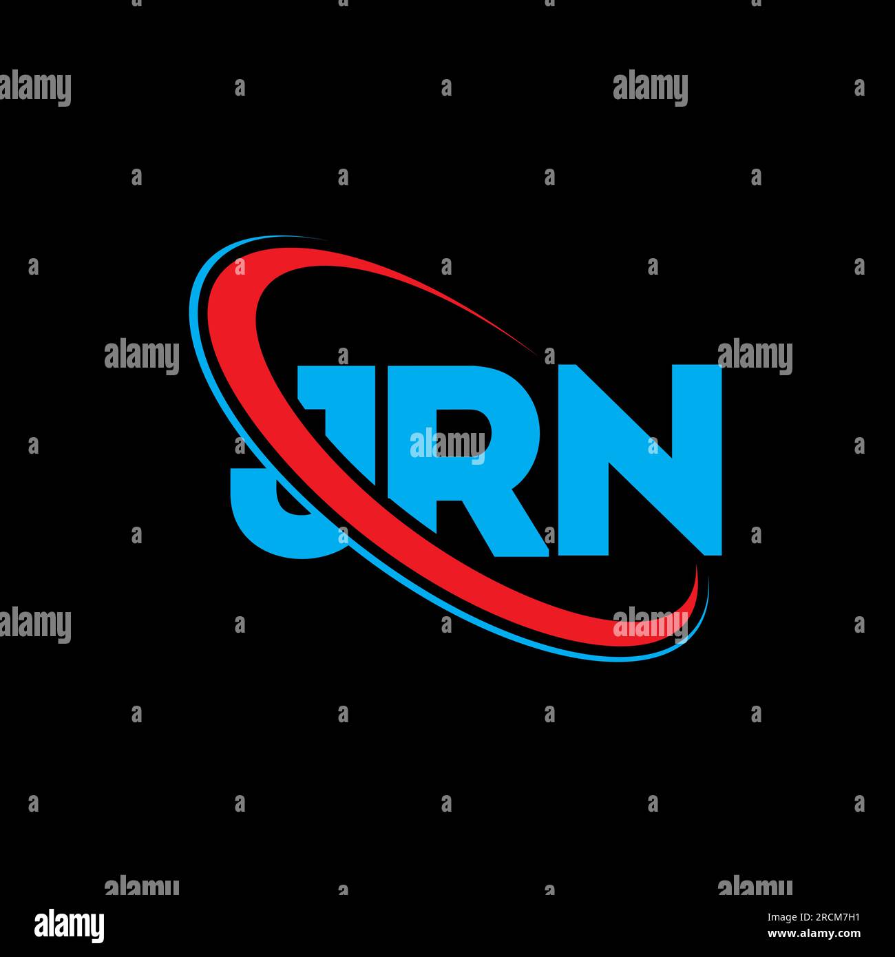 JRN logo. JRN letter. JRN letter logo design. Initials JRN logo linked with circle and uppercase ...