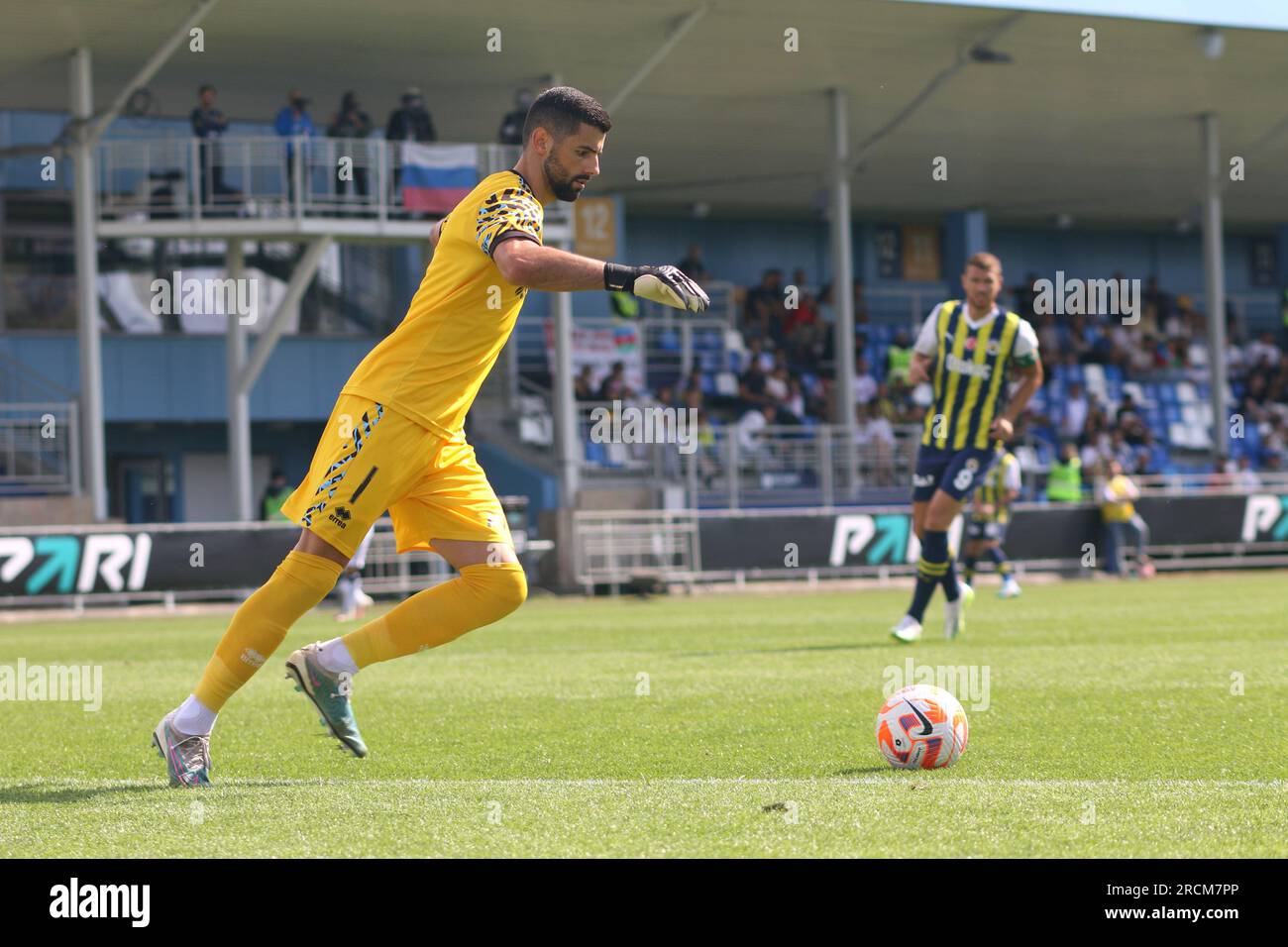 Ivan Brkic (1) of Fenerbahce in action during the Pari Premier Cup ...