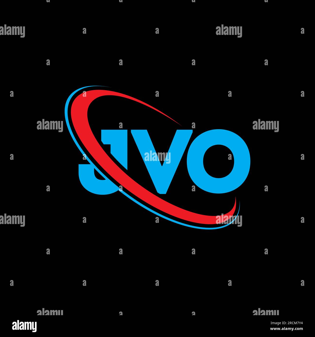 JVO logo. JVO letter. JVO letter logo design. Initials JVO logo linked with circle and uppercase ...