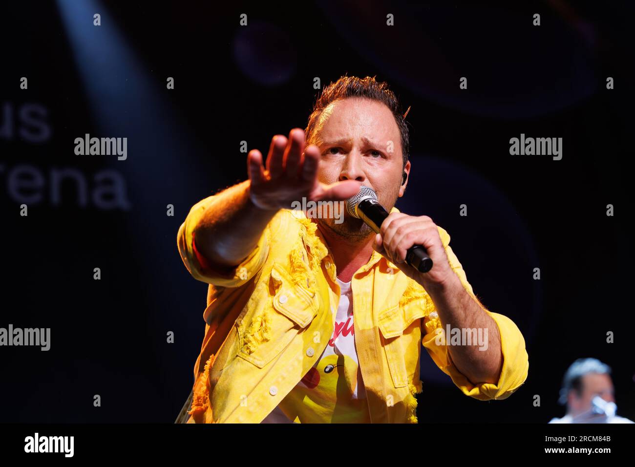 Middelkerke, Belgium. 15th July, 2023. Belgian singer Johan Veugelers ...
