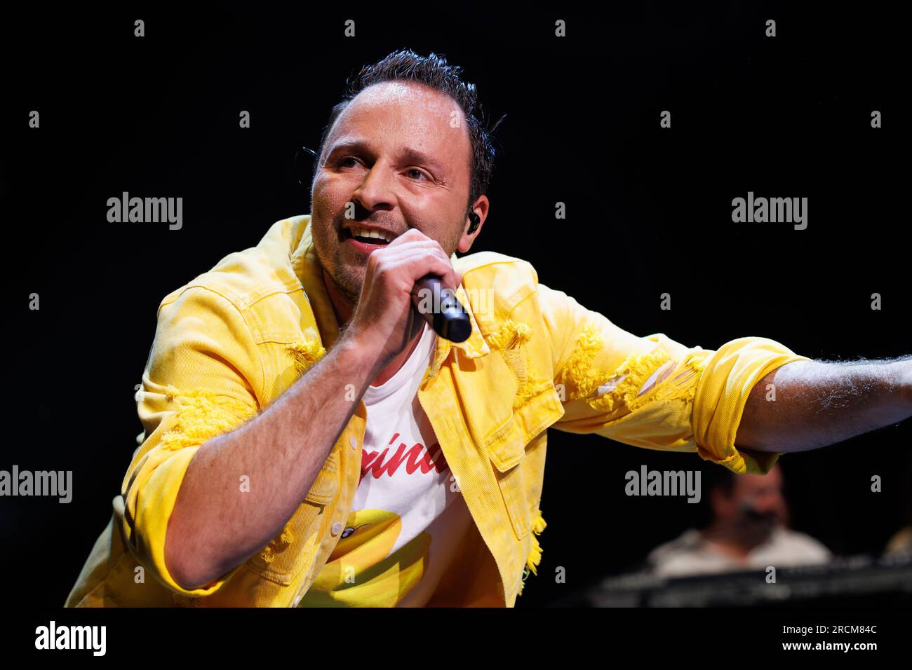 Middelkerke, Belgium. 15th July, 2023. Belgian singer Johan Veugelers ...