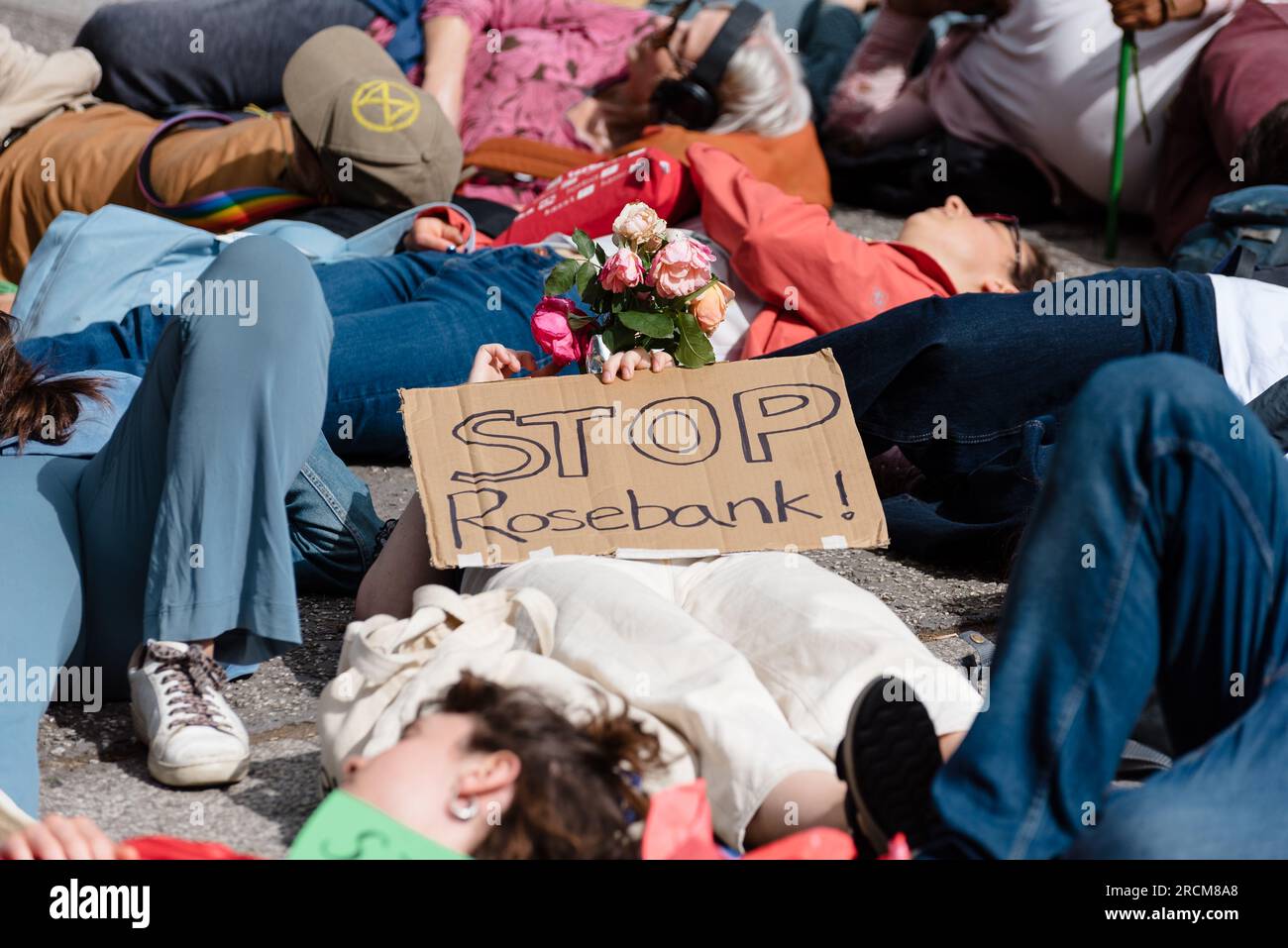London, UK. 15 July 2023. Fossil Free London protest against the ...