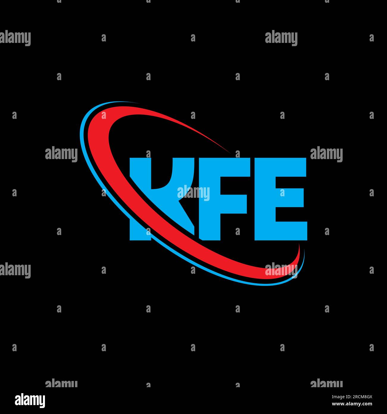 KFE logo. KFE letter. KFE letter logo design. Initials KFE logo linked ...