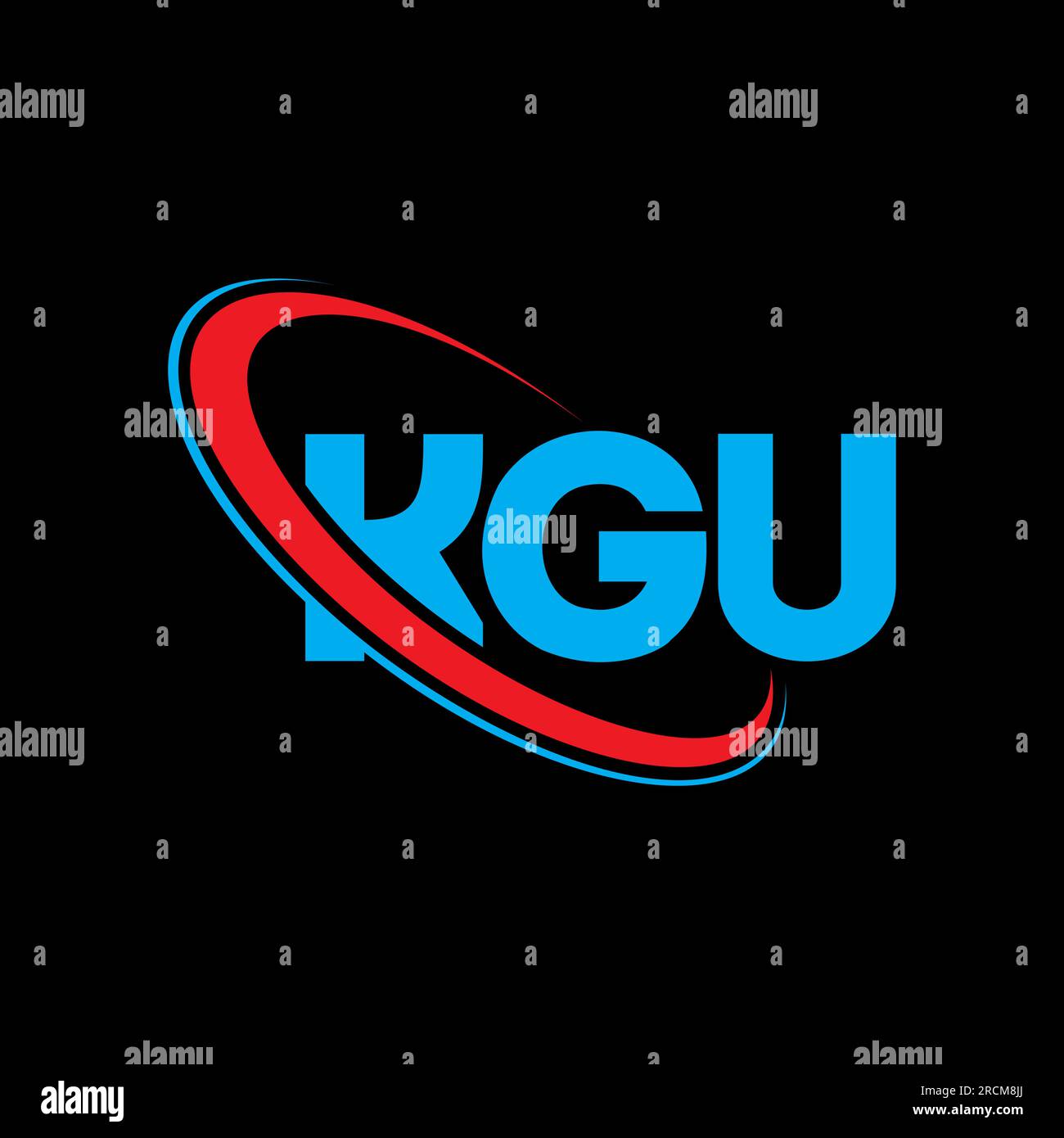 KGU logo. KGU letter. KGU letter logo design. Initials KGU logo linked ...