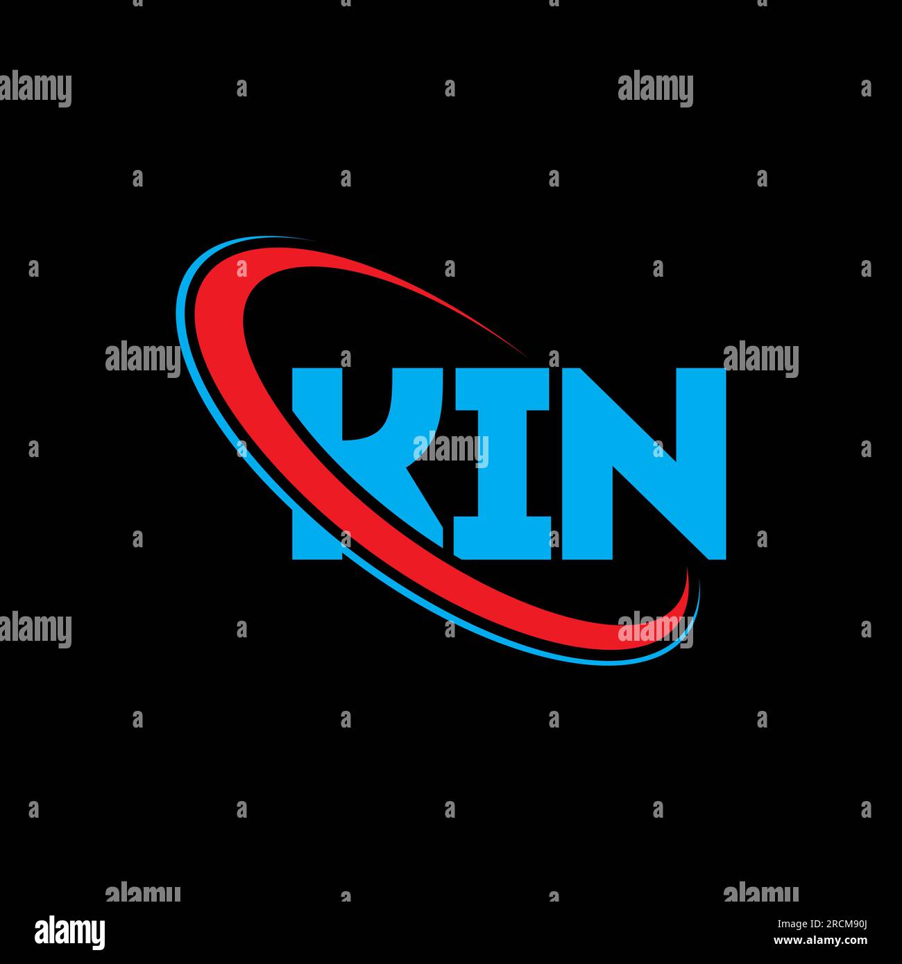 KIN logo. KIN letter. KIN letter logo design. Initials KIN logo linked ...