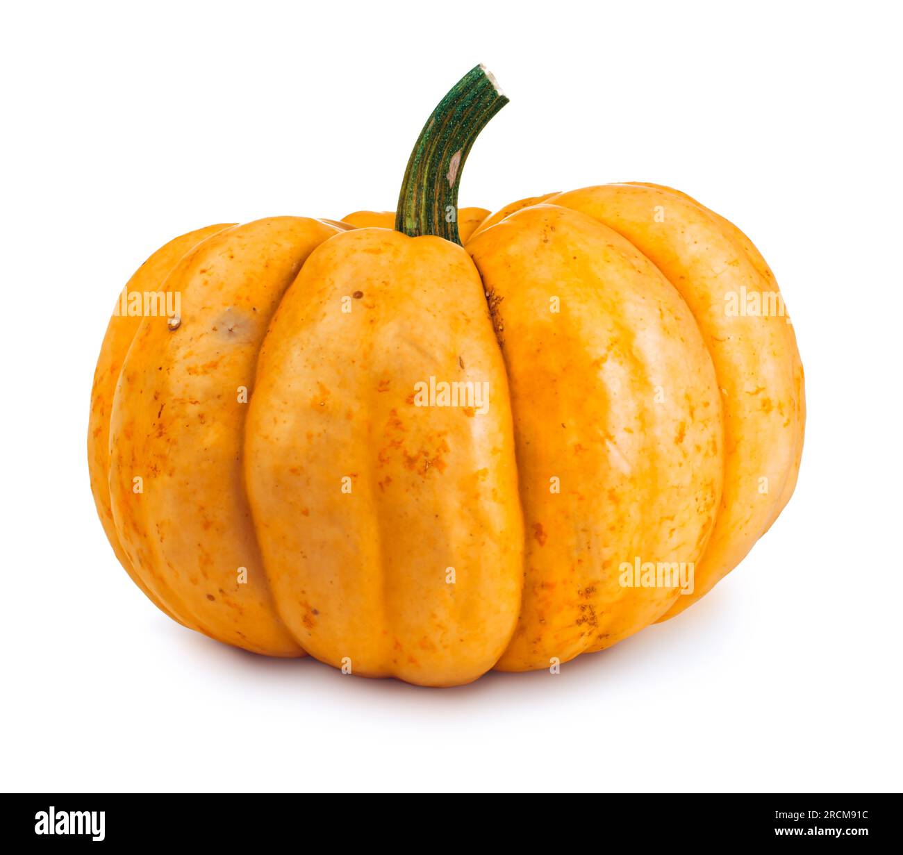 Odd misshapen orange pumpkin for Halloween isolated on white Stock ...