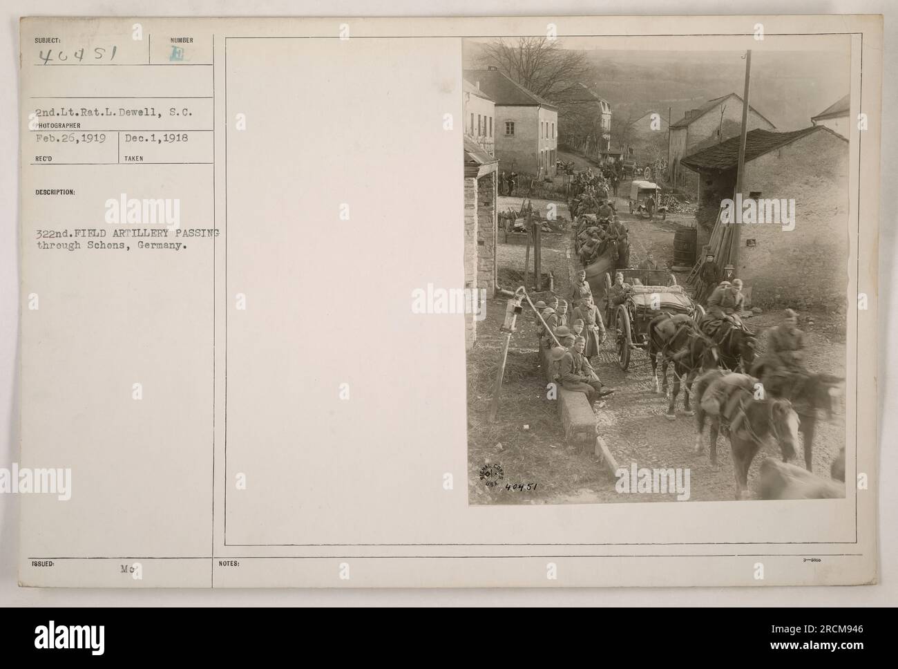 322nd field artillery hi-res stock photography and images - Alamy