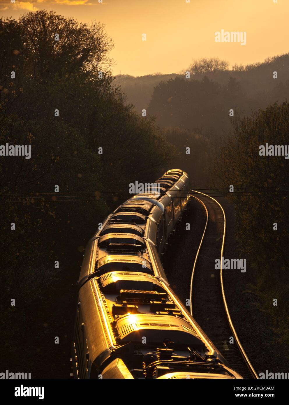 First Great Western railway Hitachi IET bi - mode train heading into ...
