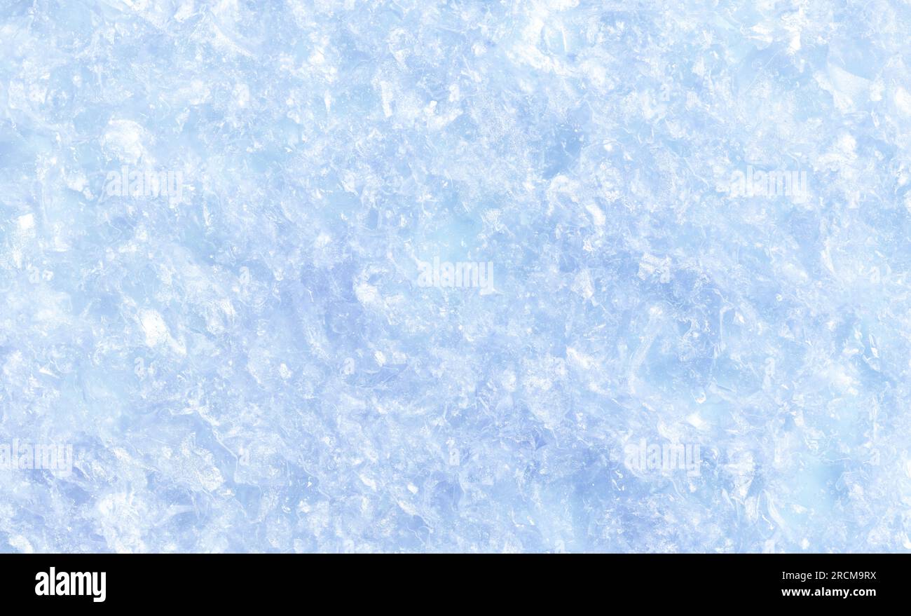 Texture of melting blue frosted ice. Cold or frozen winter background ...