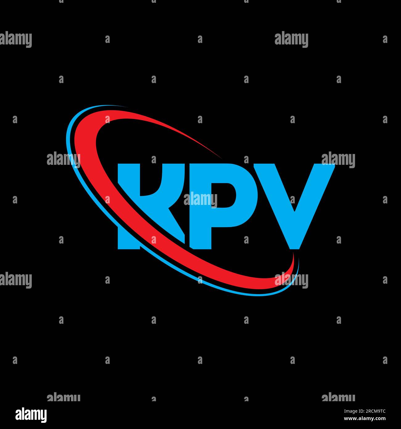 KPV logo. KPV letter. KPV letter logo design. Initials KPV logo linked with circle and uppercase ...