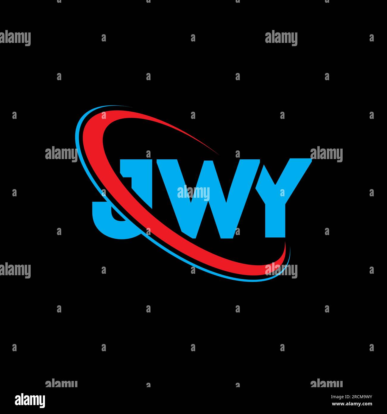 JWY logo. JWY letter. JWY letter logo design. Initials JWY logo linked with circle and uppercase ...