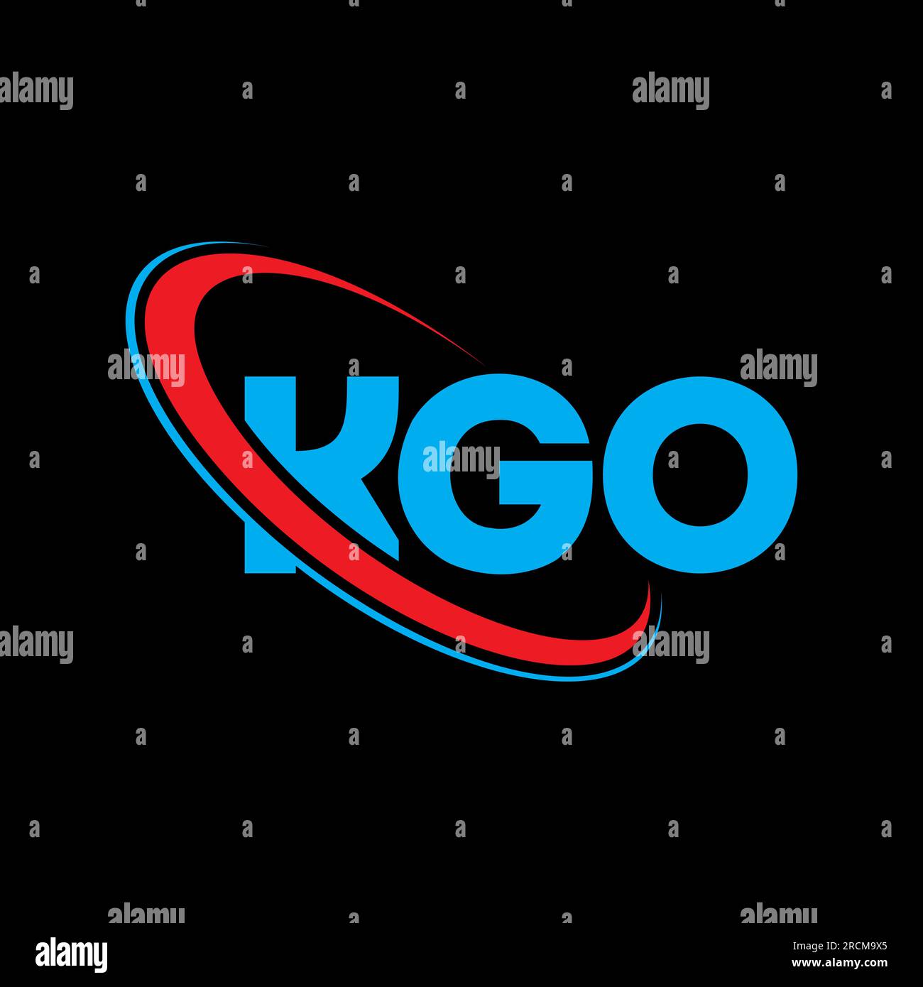 KGO logo. KGO letter. KGO letter logo design. Initials KGO logo linked with circle and uppercase ...