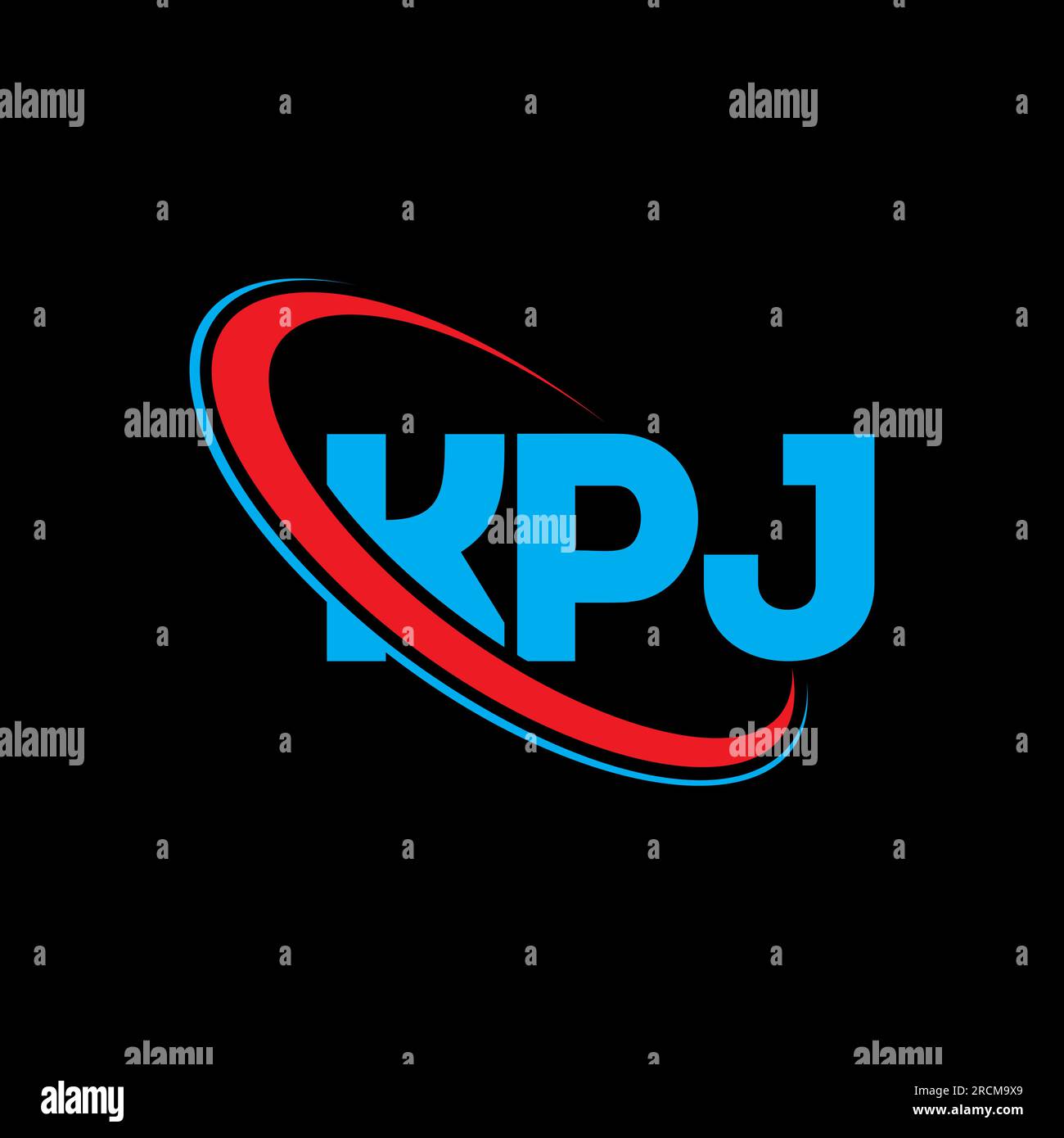 KPJ logo. KPJ letter. KPJ letter logo design. Initials KPJ logo linked ...