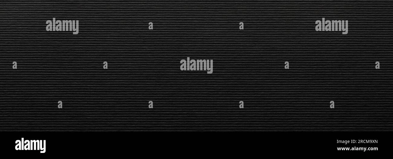 Corrugated black paper with horizontal lined texture Stock Photo - Alamy
