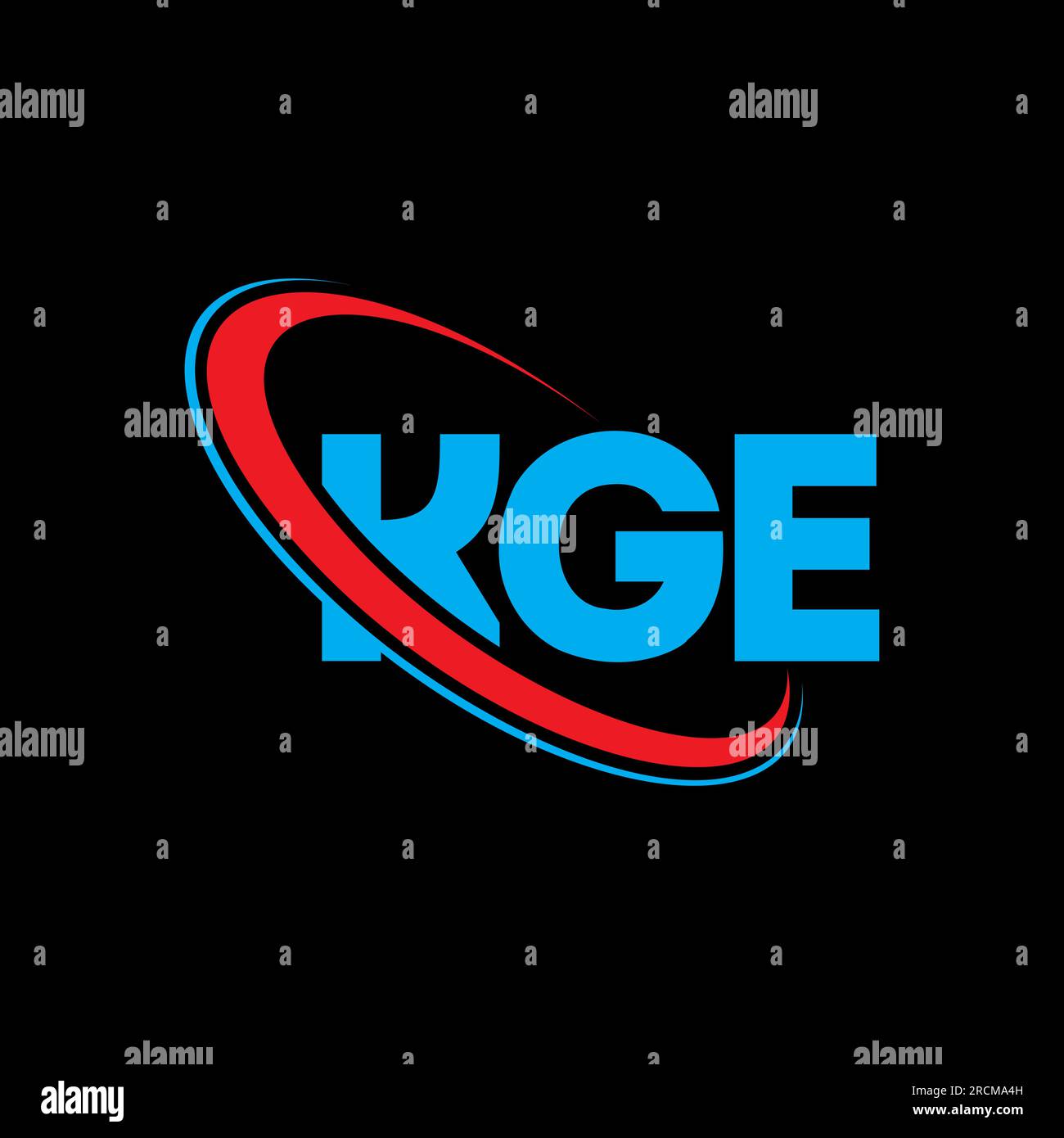 KGE logo. KGE letter. KGE letter logo design. Initials KGE logo linked ...