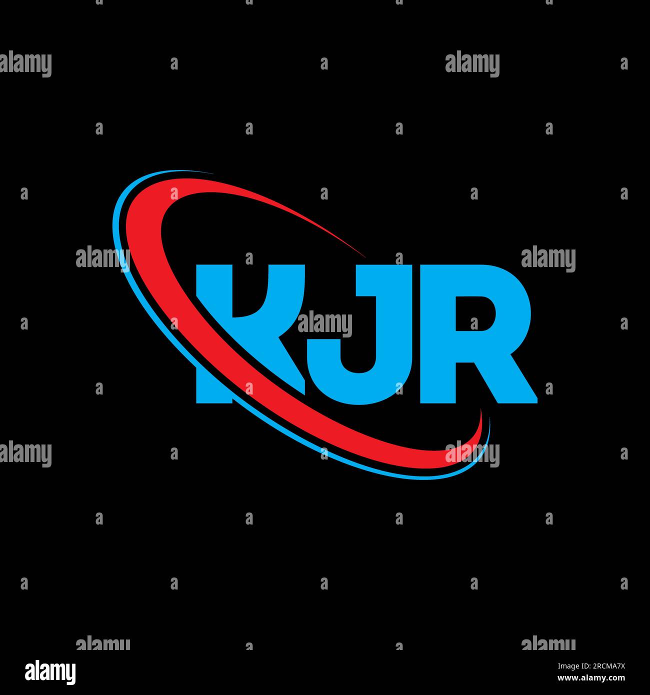 KJR logo. KJR letter. KJR letter logo design. Initials KJR logo linked ...