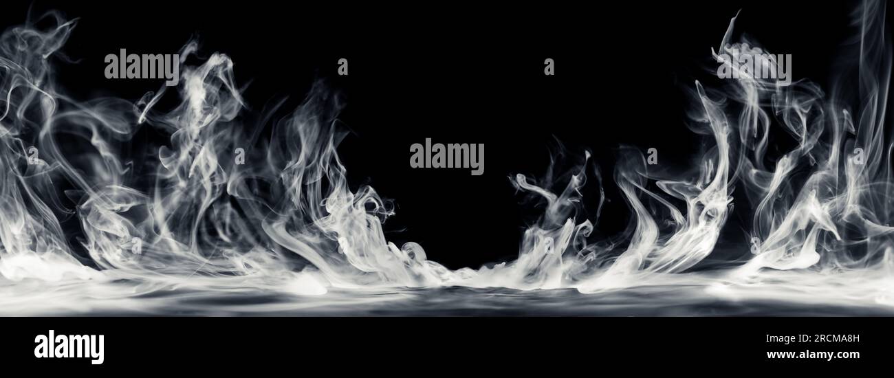 Real smoke exploding and swirling outwards. Dramatic smoke or fog ...