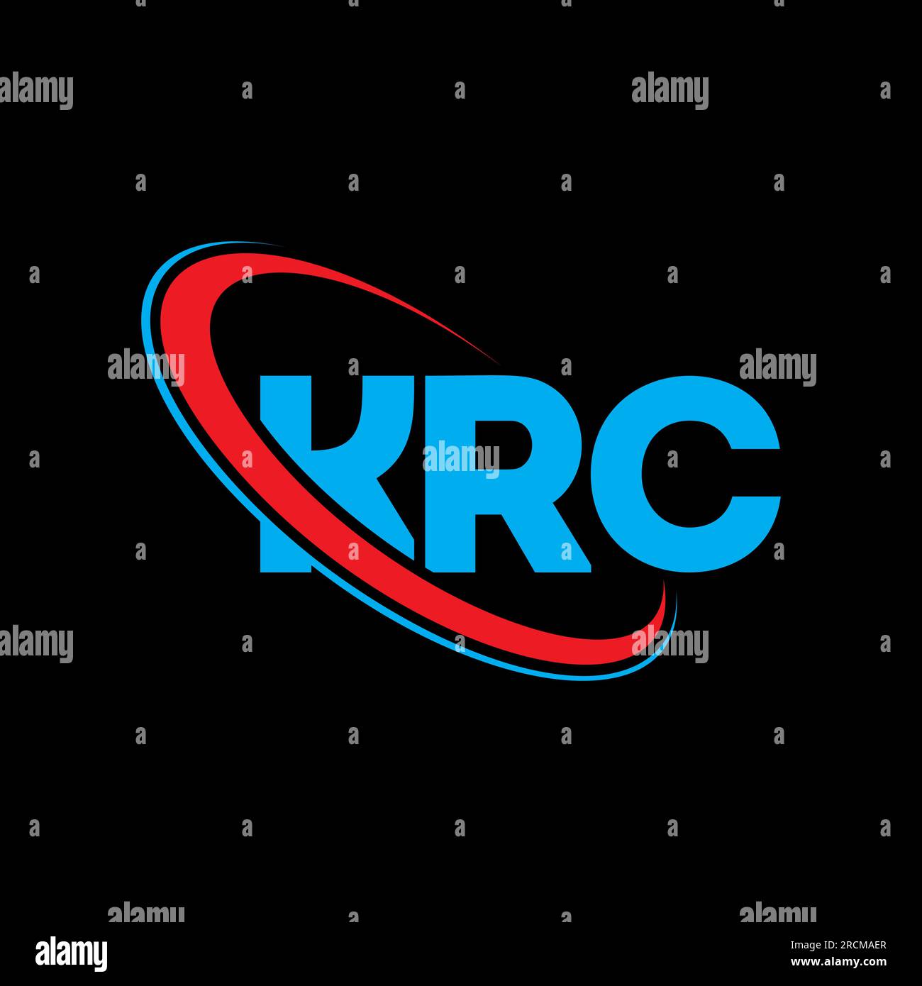 KRC logo. KRC letter. KRC letter logo design. Initials KRC logo linked ...