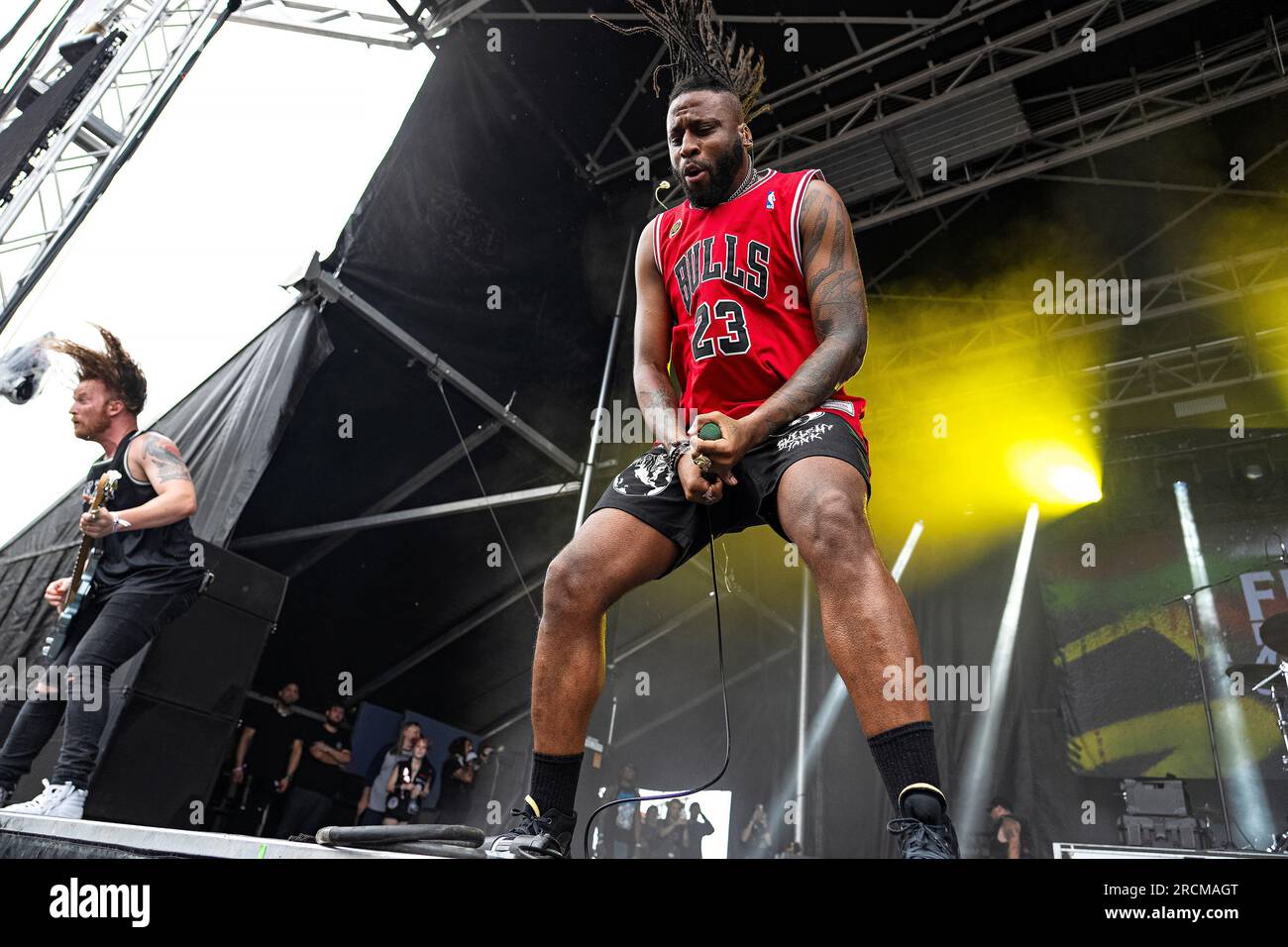 AJ Channer of Fire from the Gods performs at Inkcarceration Music and ...