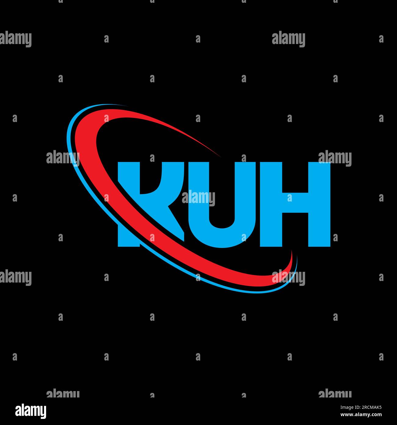KUH logo. KUH letter. KUH letter logo design. Initials KUH logo linked ...