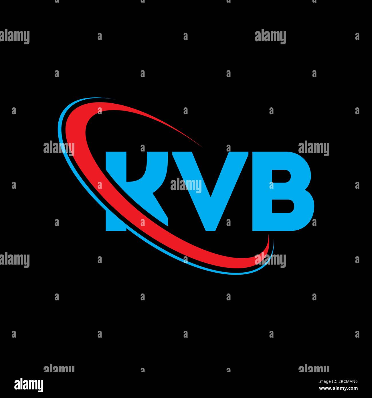 KVB logo. KVB letter. KVB letter logo design. Initials KVB logo linked ...