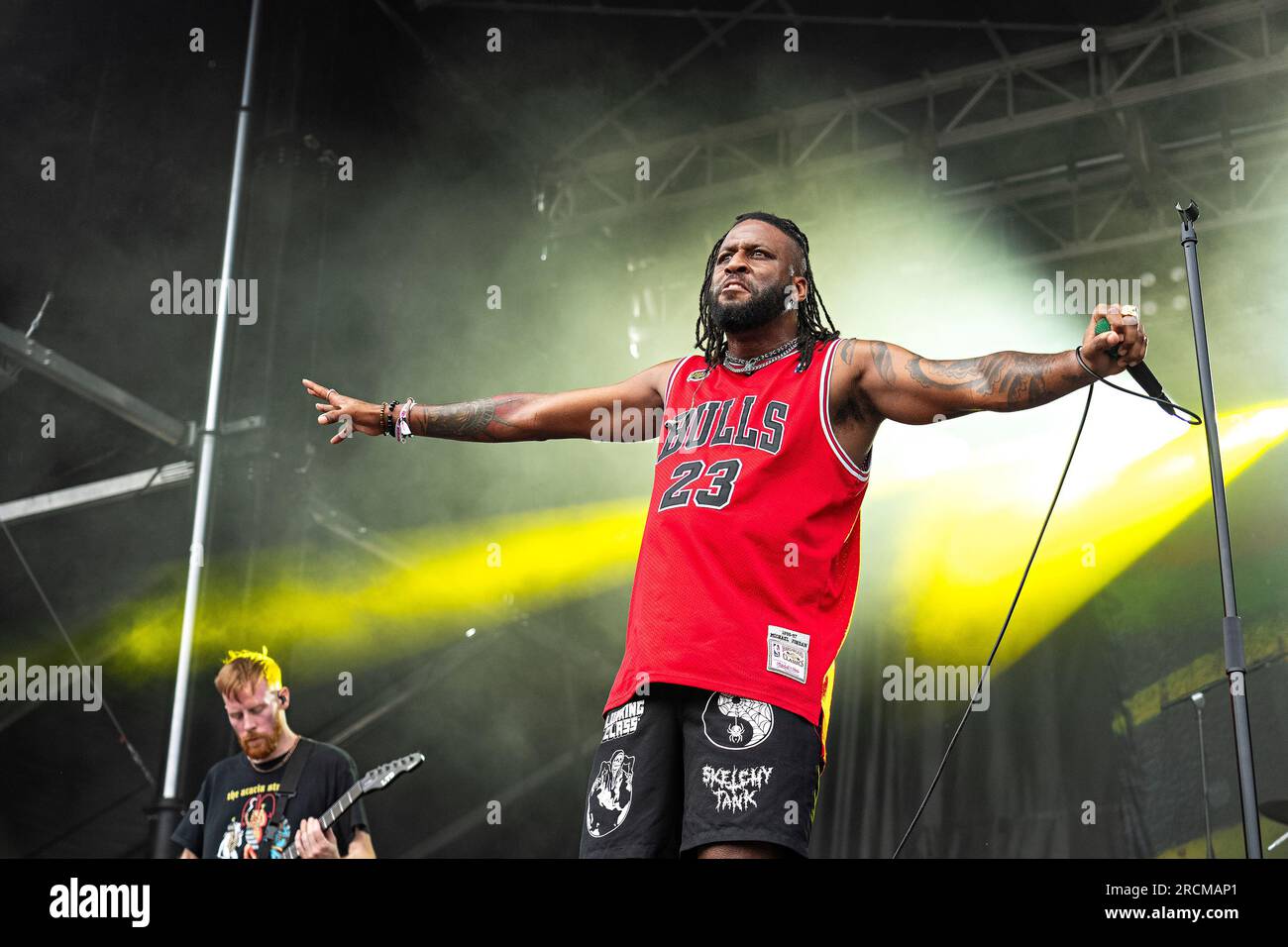 AJ Channer of Fire from the Gods performs at Inkcarceration Music and ...