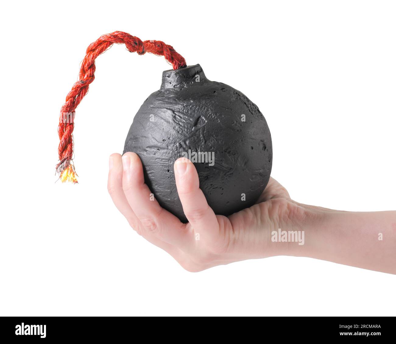 Cartoon bomb burning fuse hi-res stock photography and images - Alamy